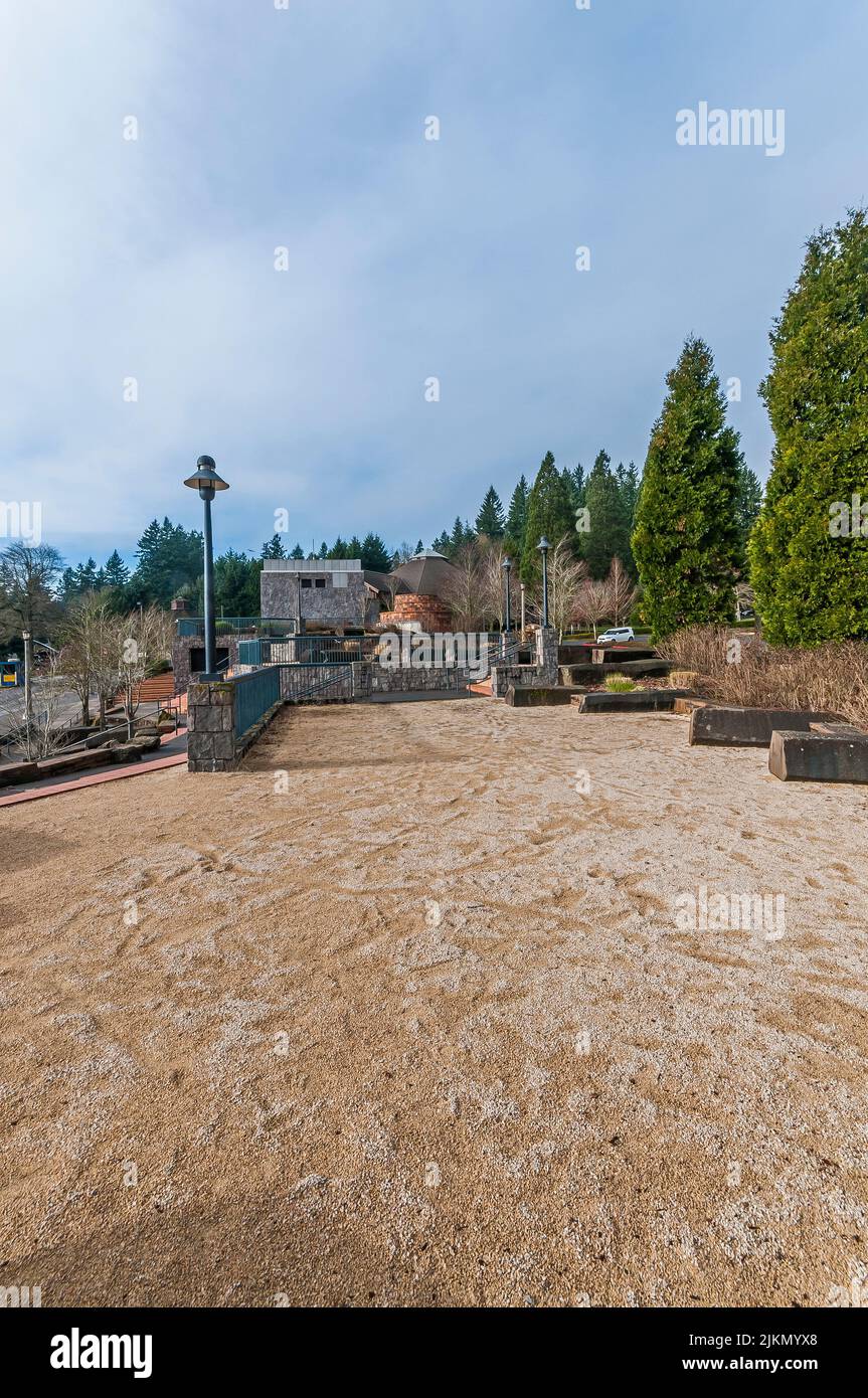 Les Aucoin Plaza in Washington Park's World Forestry Center in Portland ...