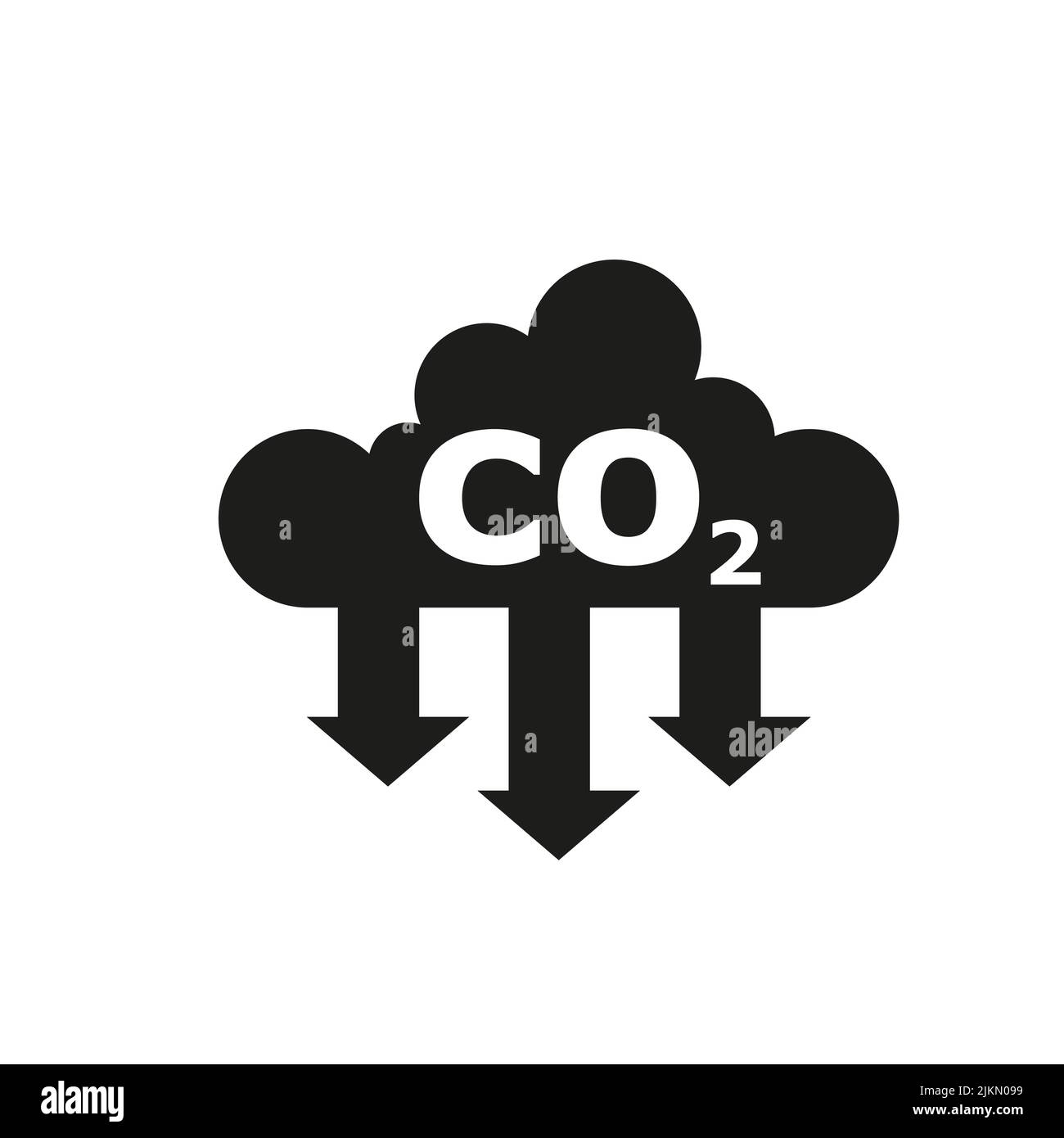 CO2 warning traffic sign frame. Vector illustration Stock Vector Image ...