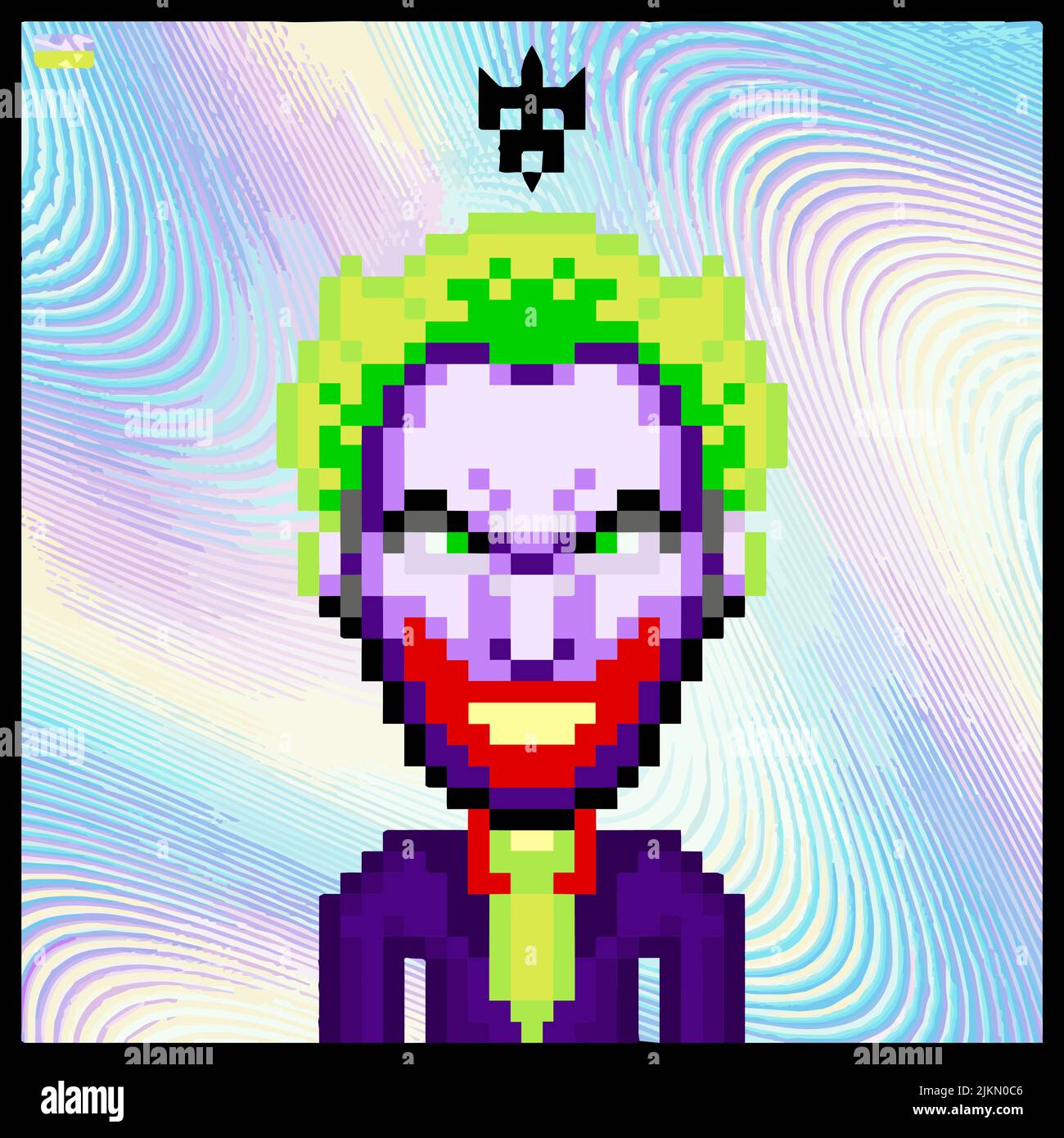 Joker Pixel Art Template