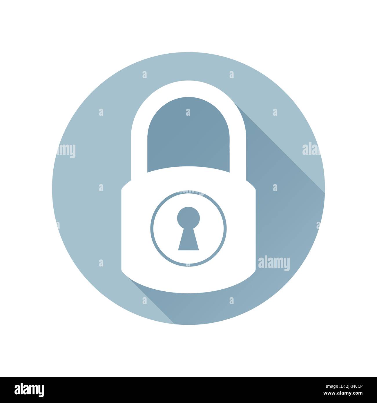 Lock icon flat vector illustration Stock Vector Image & Art - Alamy