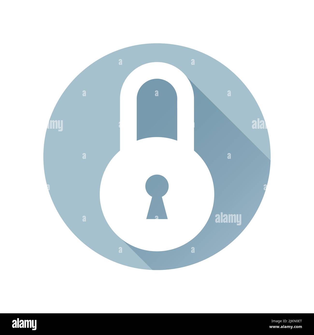 Lock icon flat vector illustration Stock Vector Image & Art - Alamy
