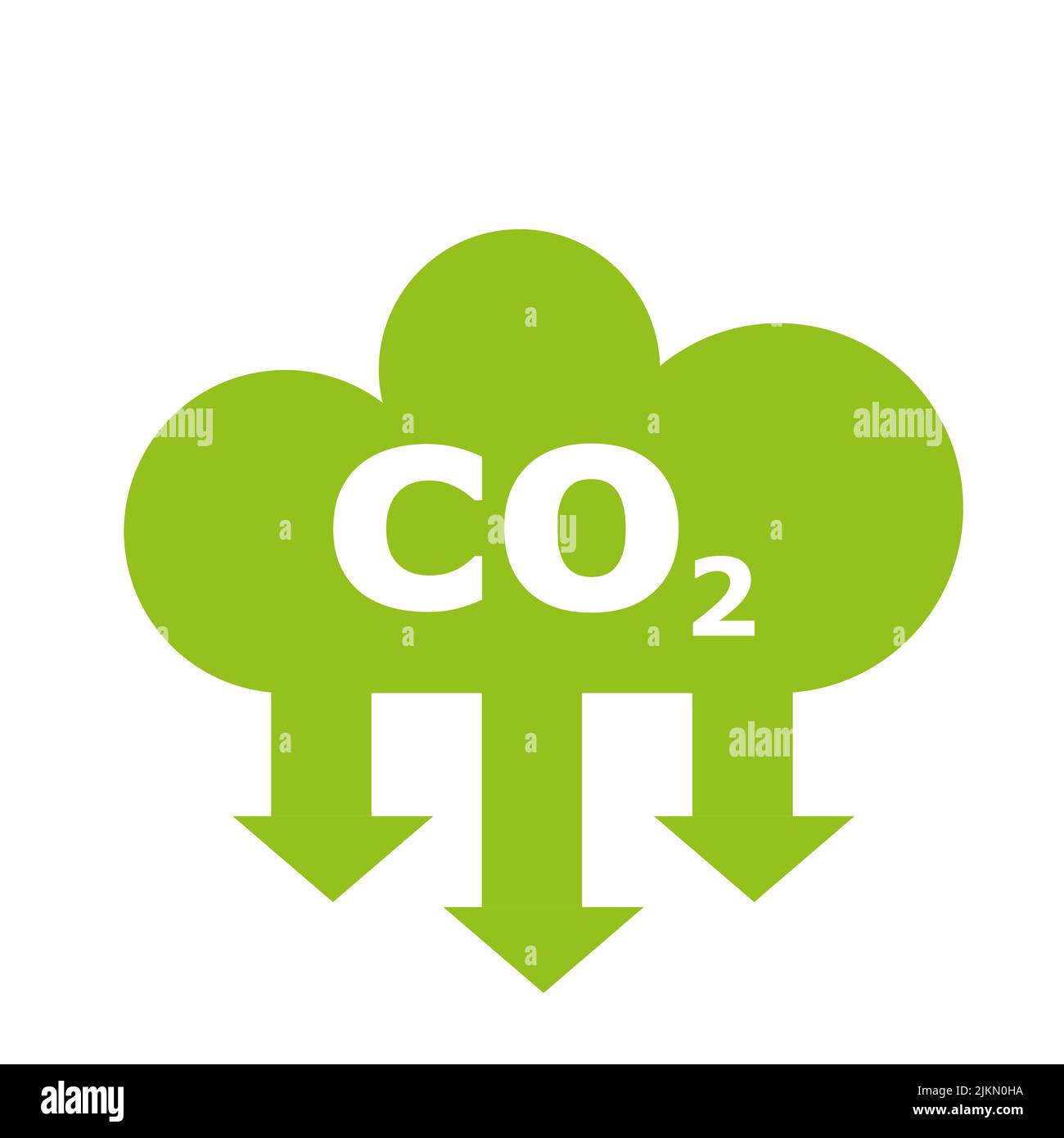 CO2 warning traffic sign frame. Vector illustration Stock Vector Image ...