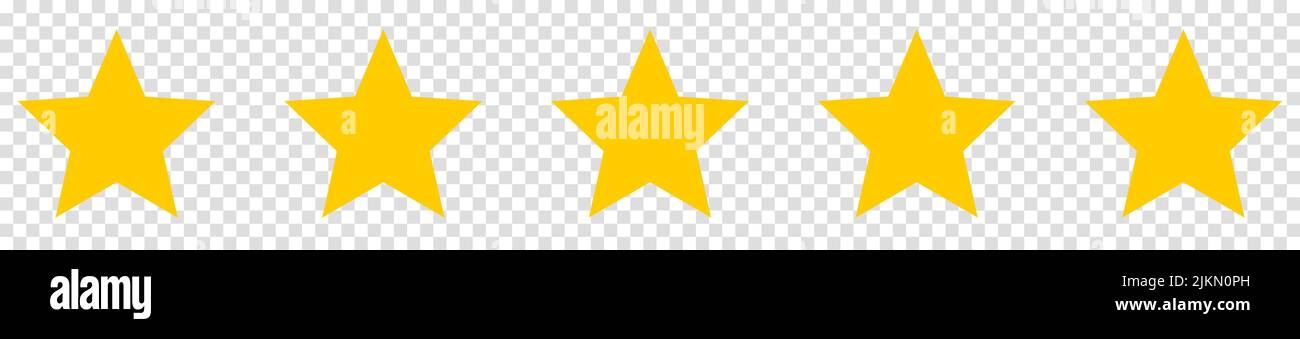 Five stars rating. Customer feedback concept. Vector illustration ...