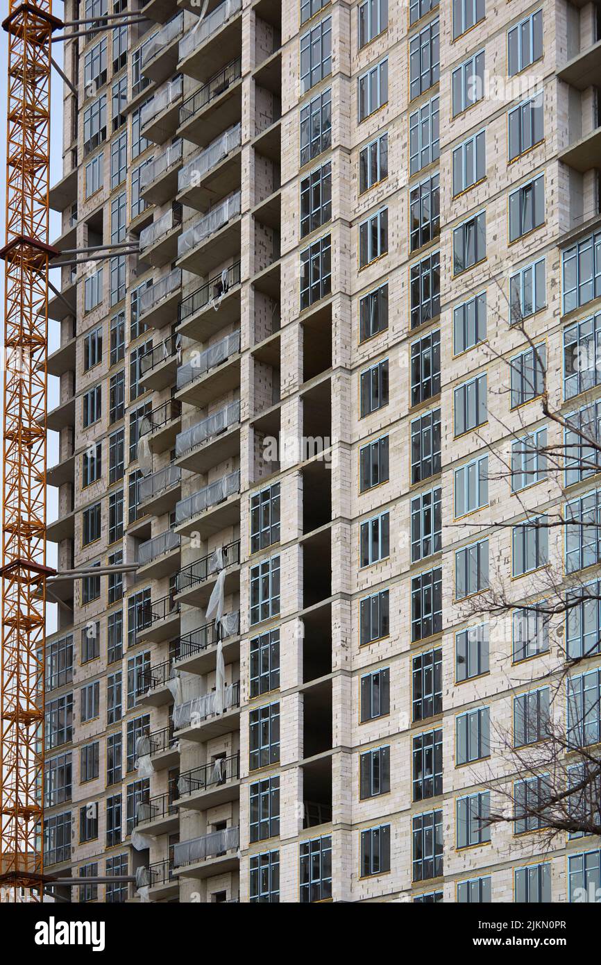 Construction site. High rise Building under construction. Construction ... Construction site. High rise Building under construction. Construction ...