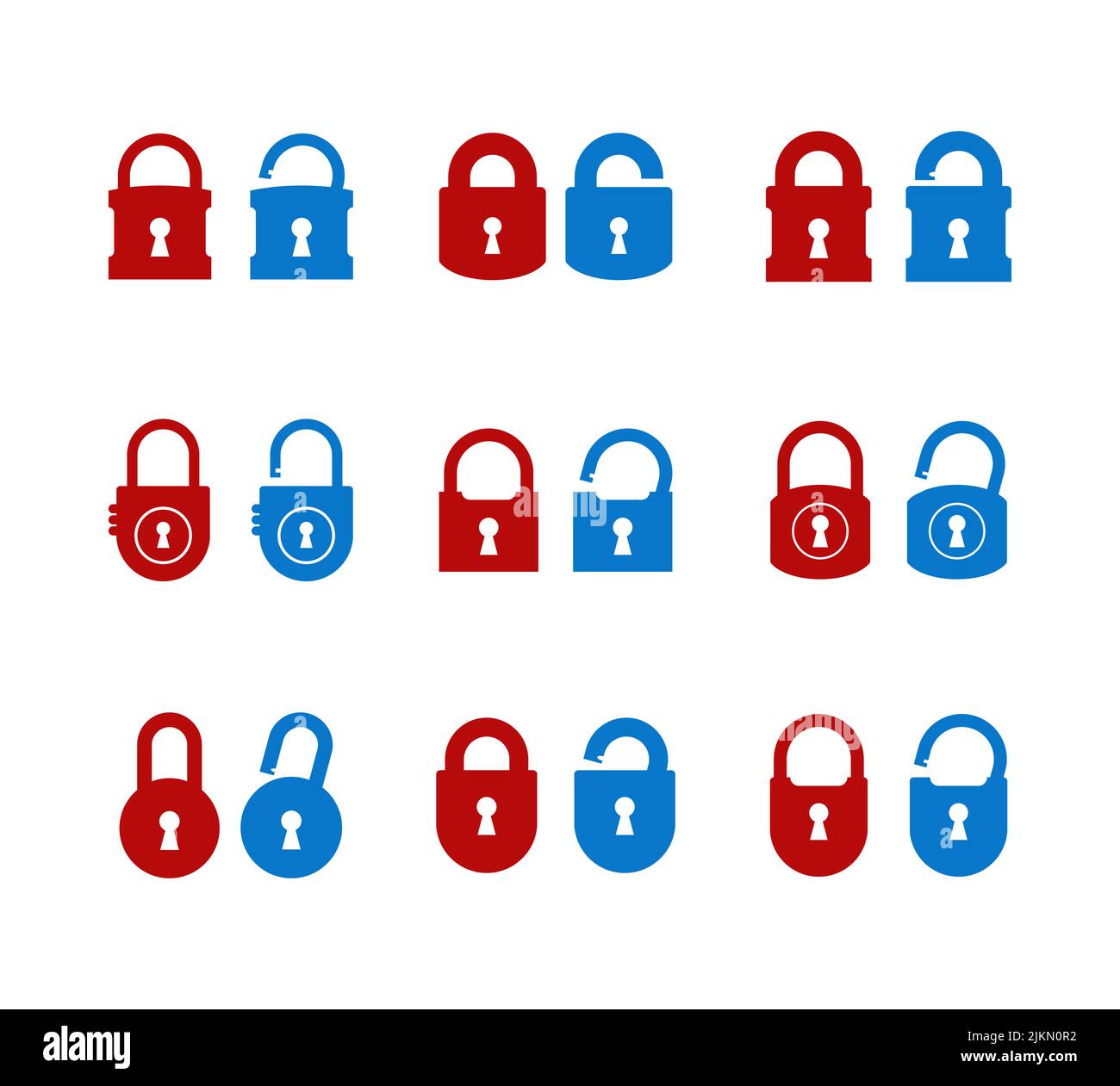 Lock unlock icon vector illustration Stock Vector Image & Art - Alamy