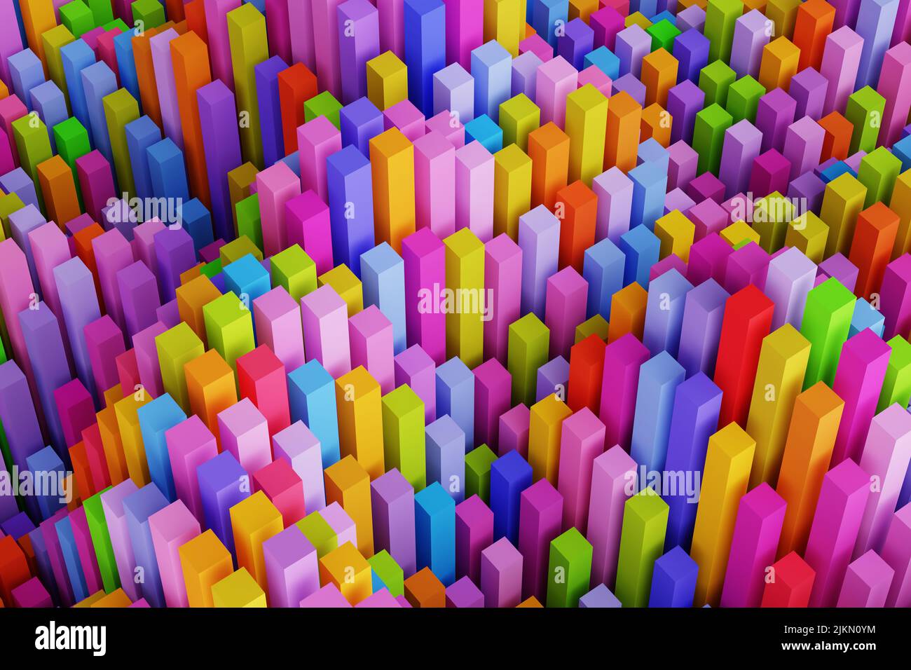 A 3D rendering of colorful irregular blocks background Stock Photo - Alamy