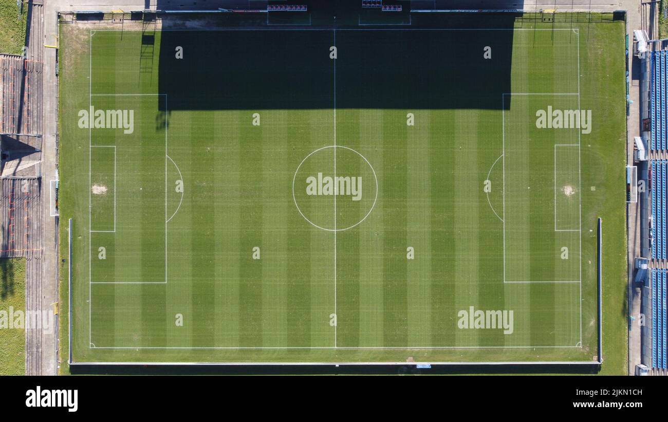 A top view of the football field of Deinze, Belgium Stock Photo - Alamy