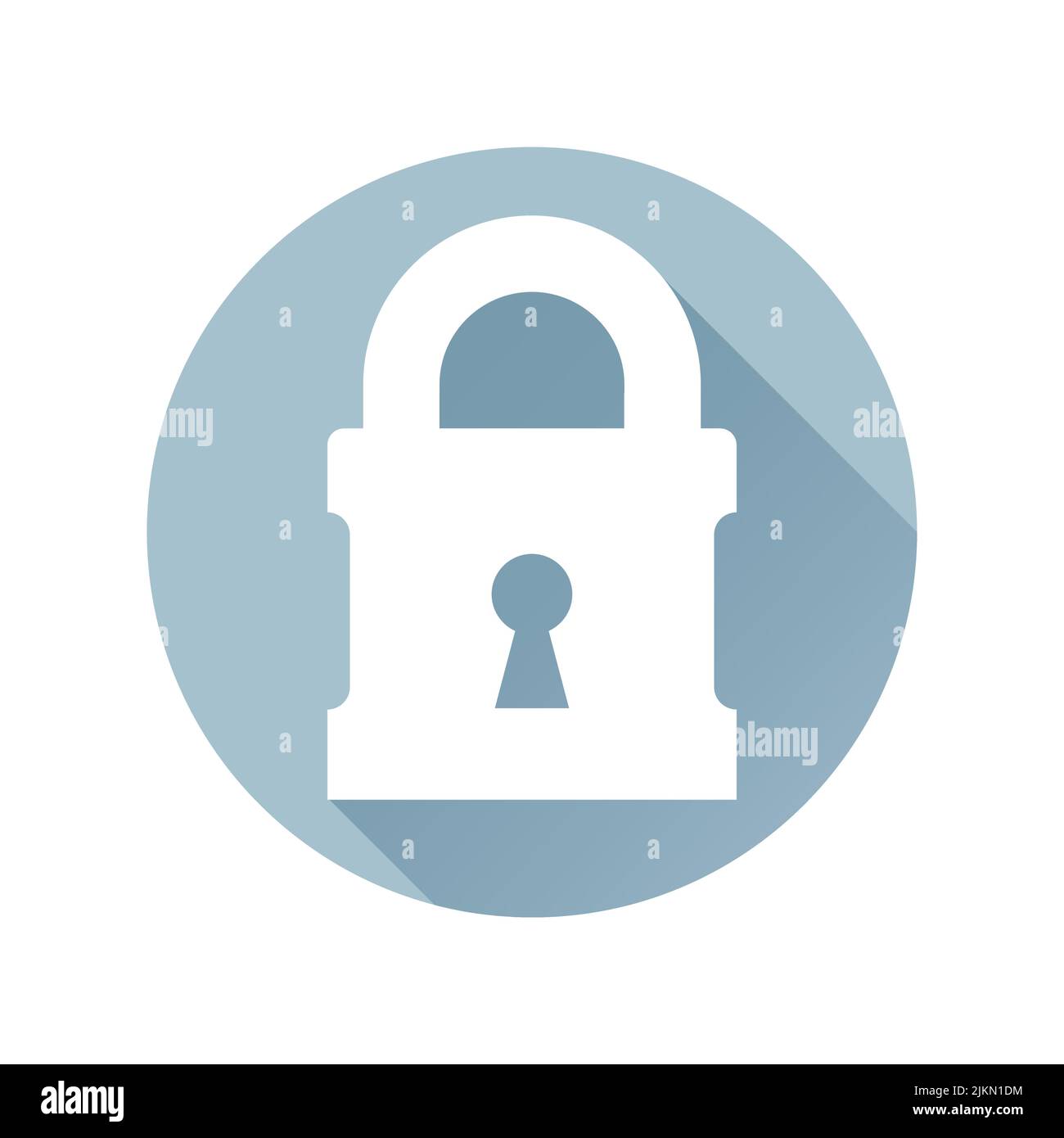 Lock icon flat vector illustration Stock Vector Image & Art - Alamy