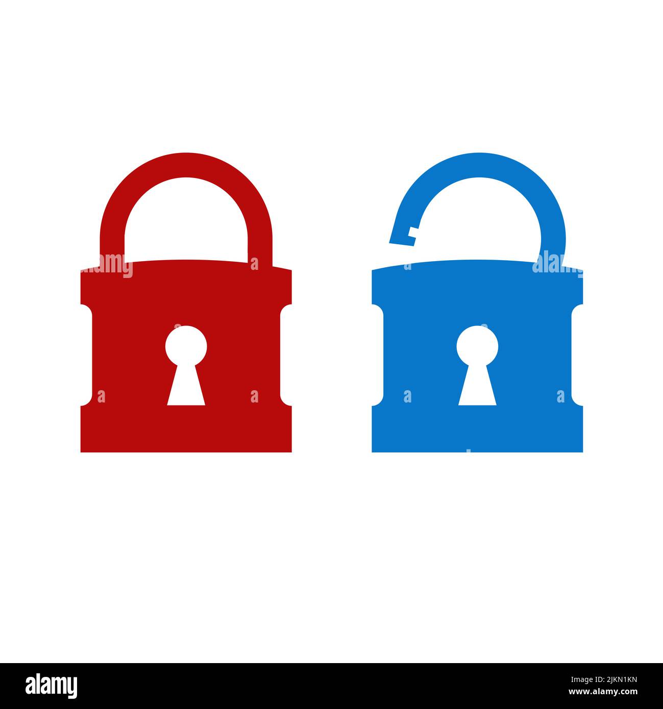 Lock unlock icon vector illustration Stock Vector Image & Art - Alamy