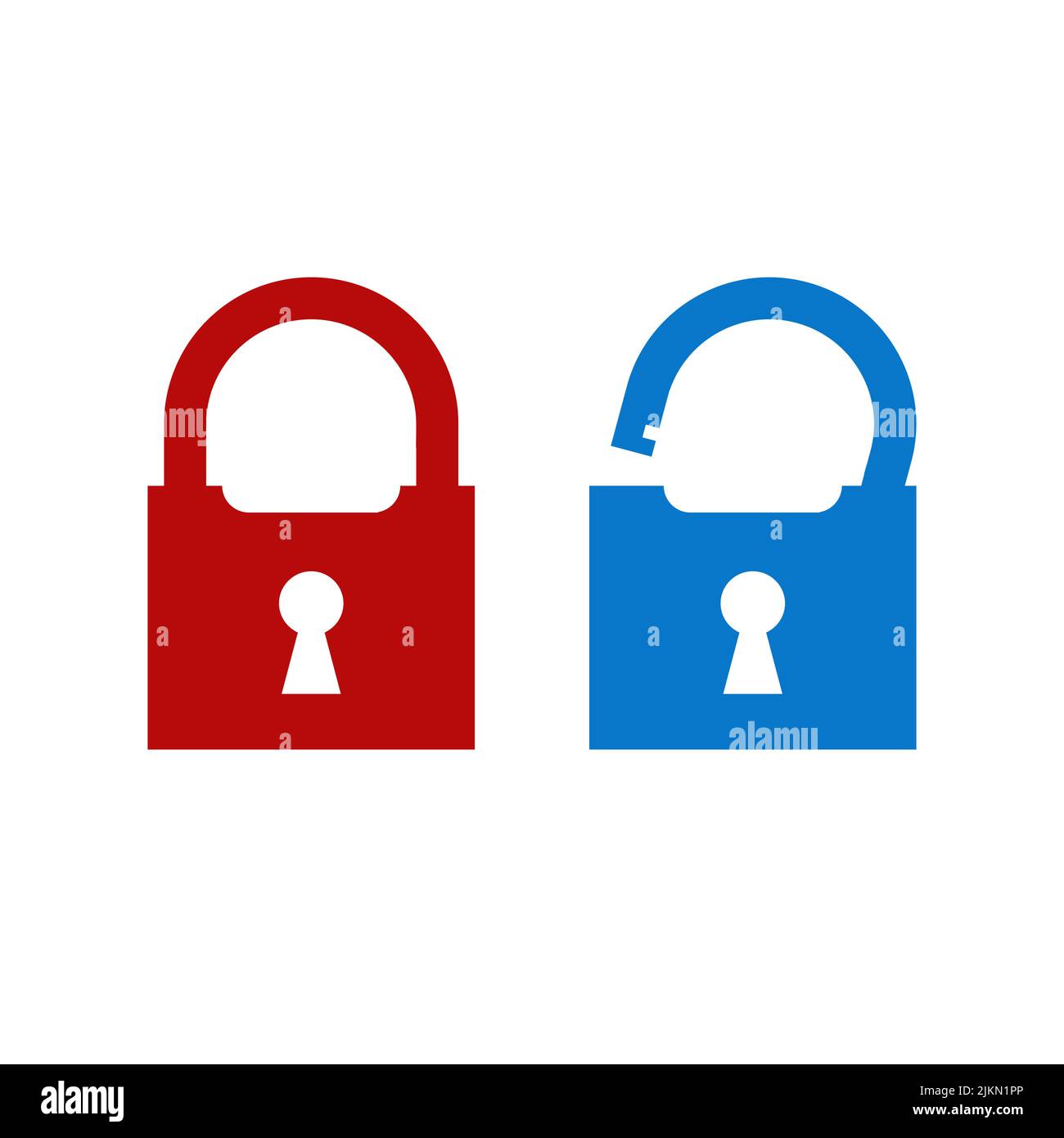Lock unlock icon vector illustration Stock Vector Image & Art - Alamy