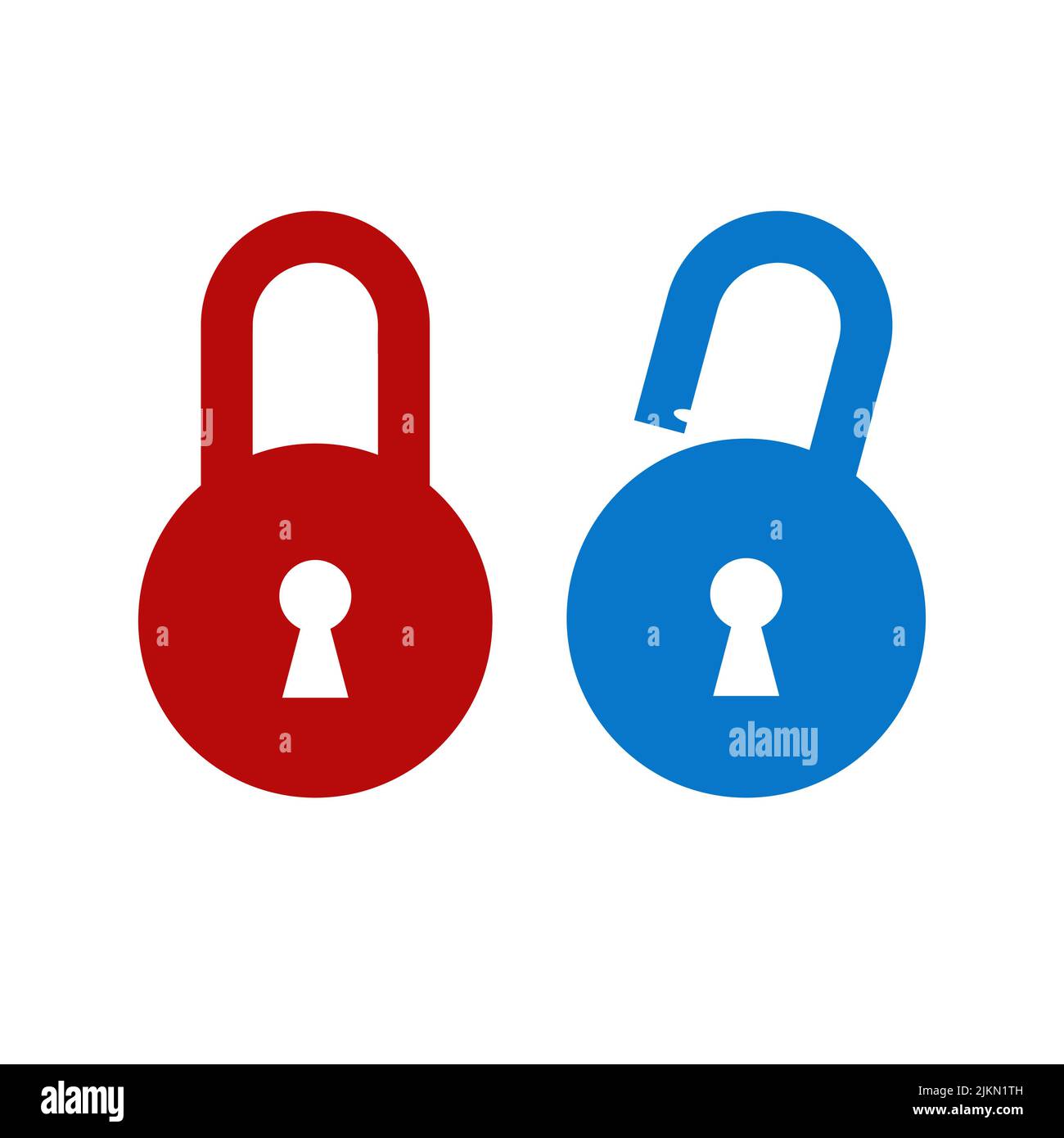 Lock unlock icon vector illustration Stock Vector Image & Art - Alamy