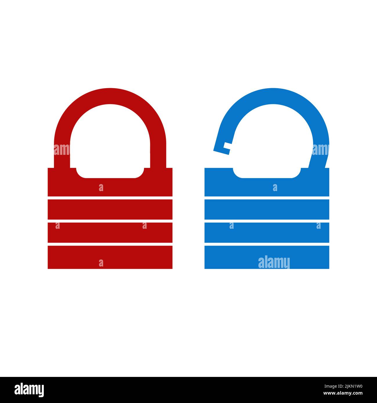 Lock unlock icon vector illustration Stock Vector Image & Art - Alamy