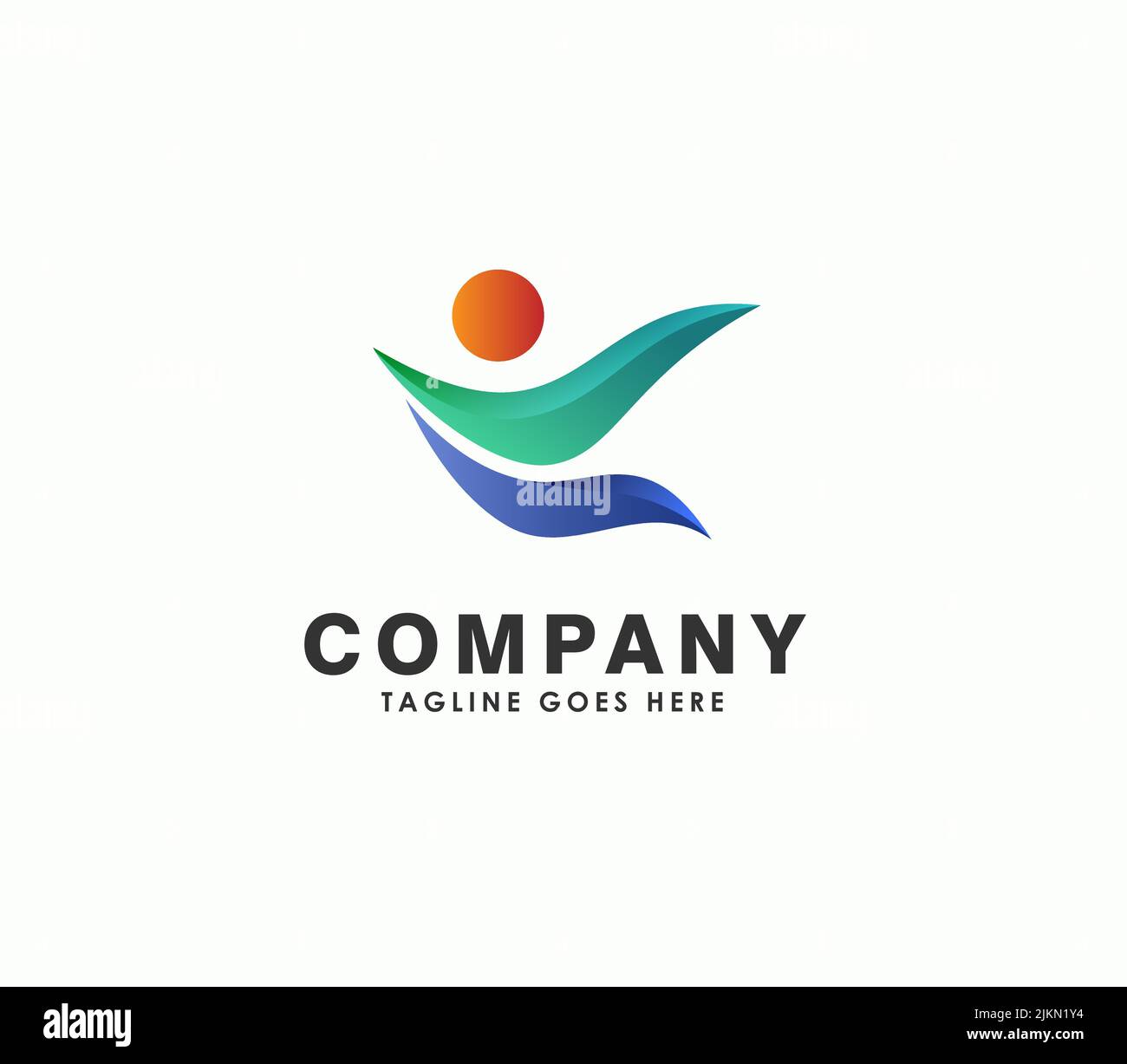 abstract people logo design vector illustration Stock Vector Image ...