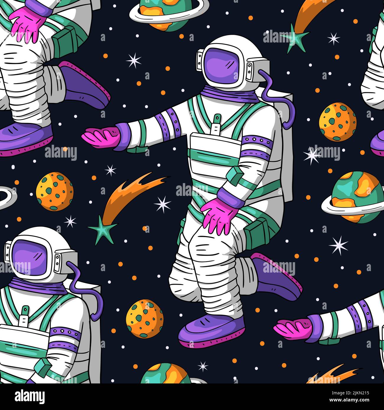 Astronaut zero gravity Stock Vector Images - Alamy