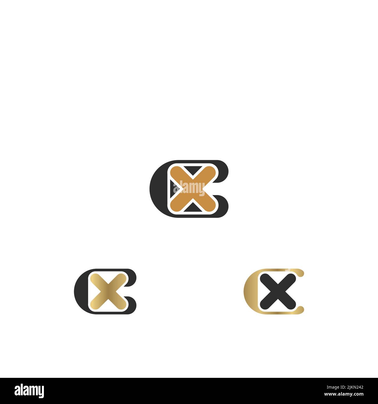 Alphabet Initials logo XC, CX, X and C Stock Vector Image & Art - Alamy