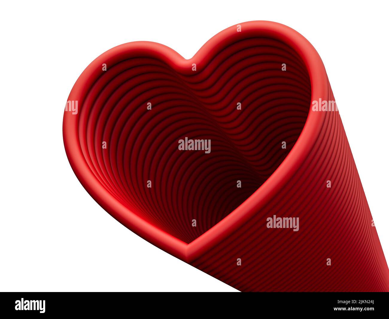 Heart linear icon Hearts Abstract 3d illustration Stock Photo - Alamy