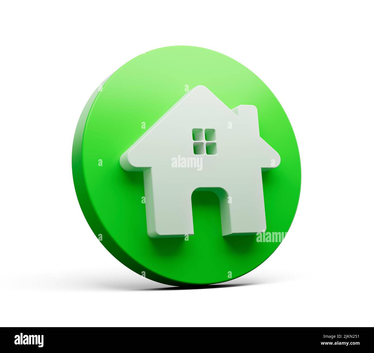 Green House icon isolated background. Home symbol. Minimalism concept ...