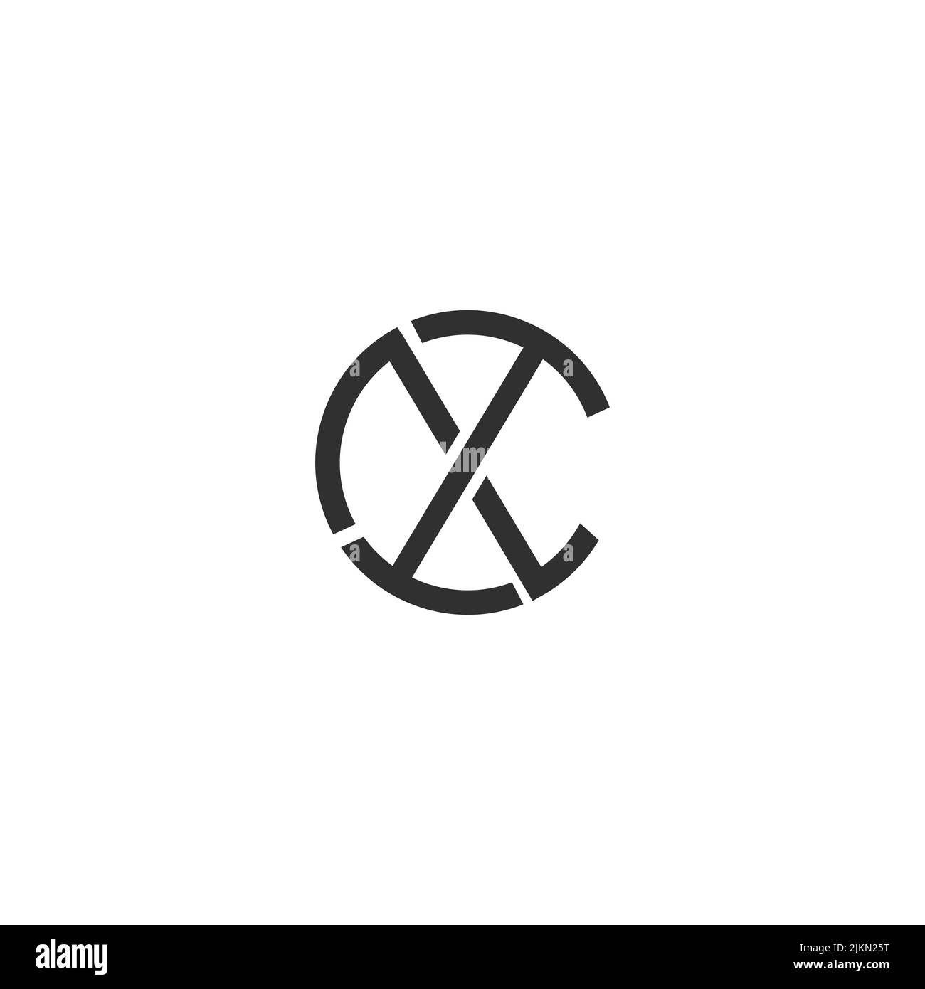 Alphabet Initials logo XC, CX, X and C Stock Vector Image & Art - Alamy