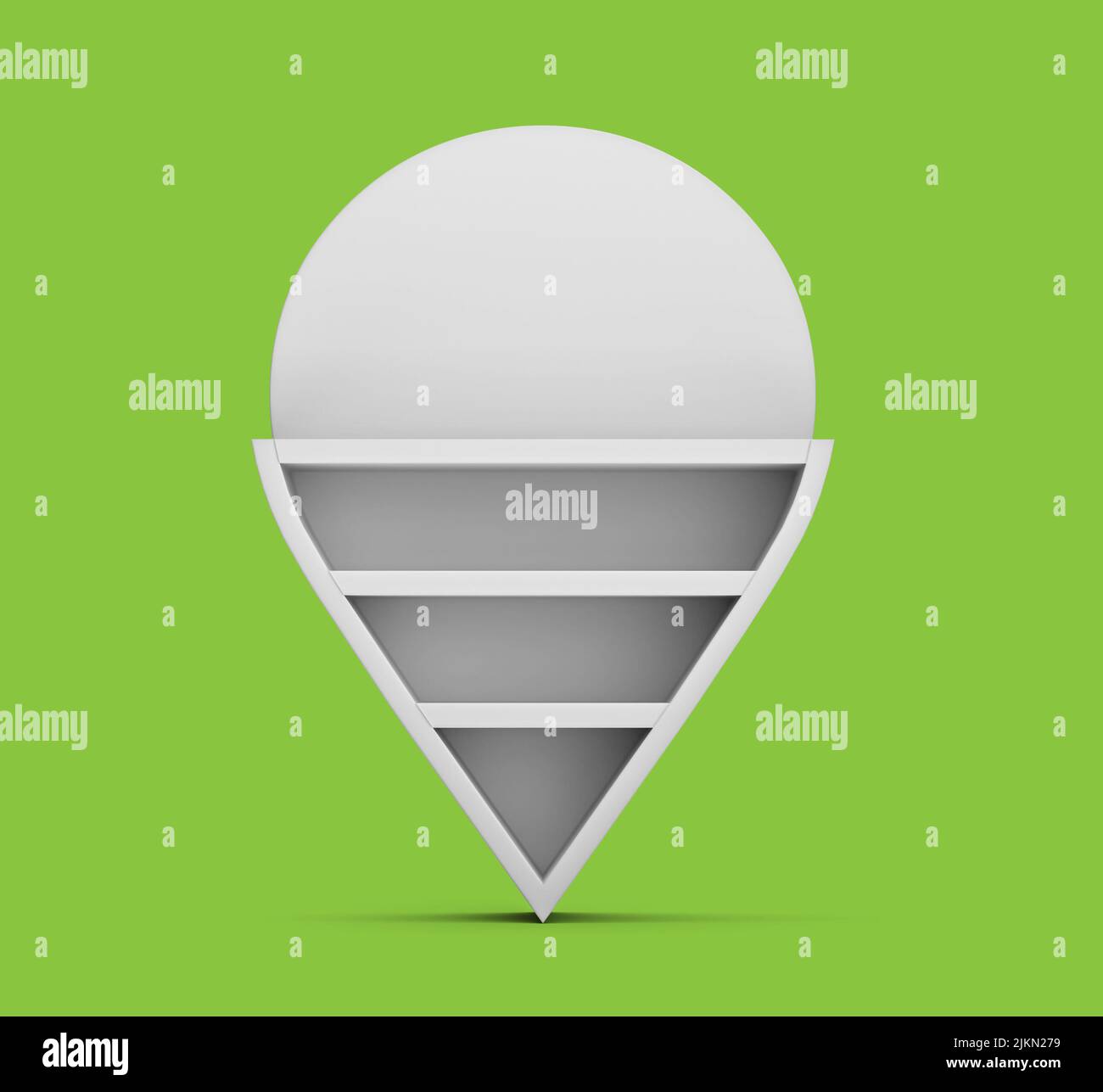 White Map pointer 3d pin Location symbol on isolated Background 3d ...