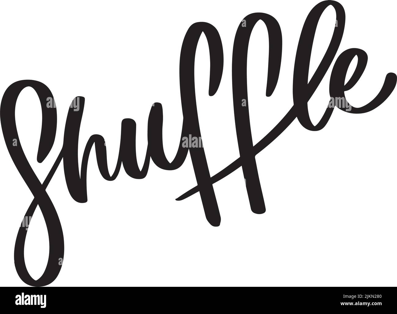 Shuffle dance letter. Abstract modern art design Stock Vector Image ...