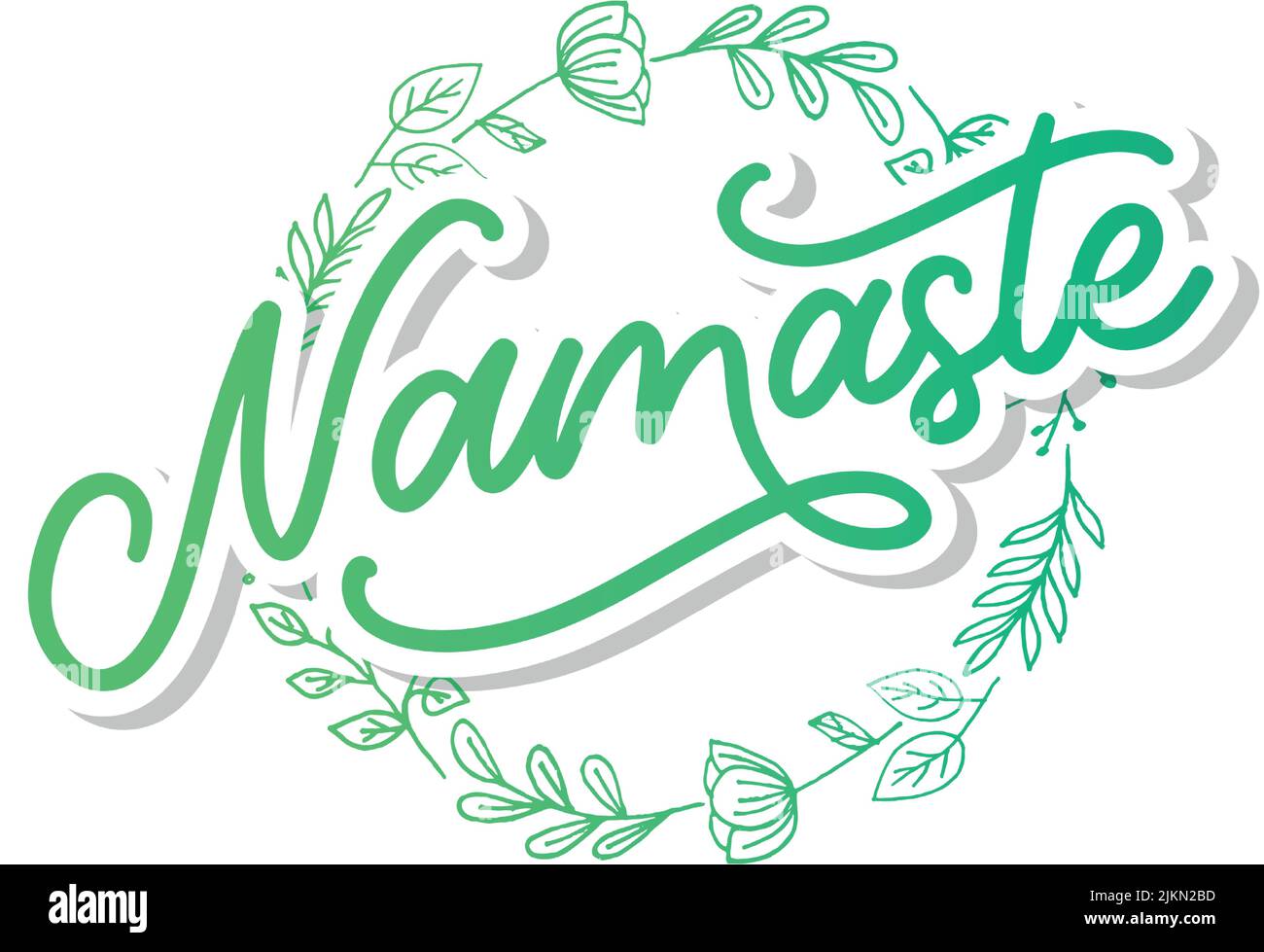 Namaste lettering Indian greeting, Hello in Hindi T shirt hand lettered ...