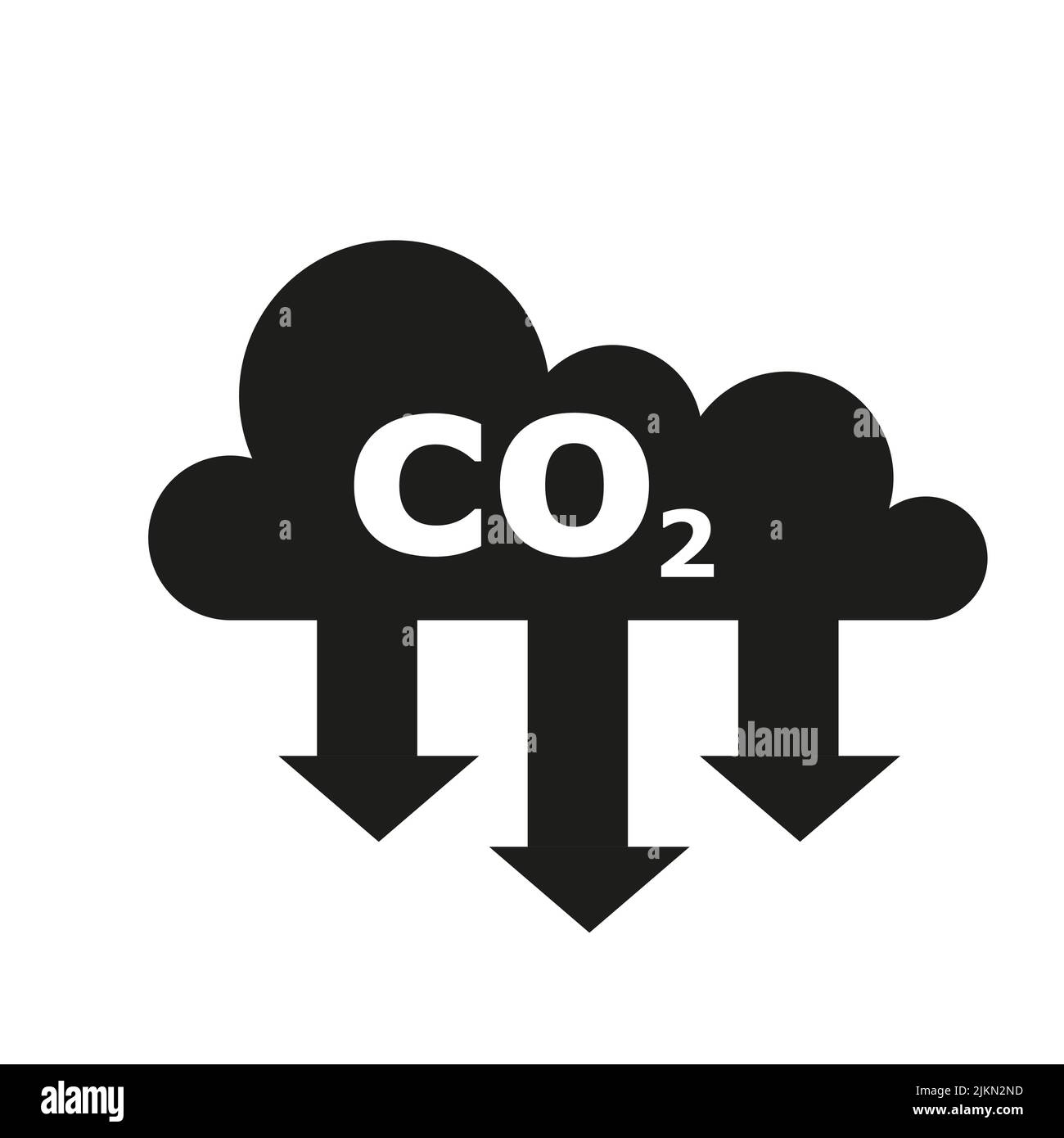 CO2 warning traffic sign frame. Vector illustration Stock Vector Image ...