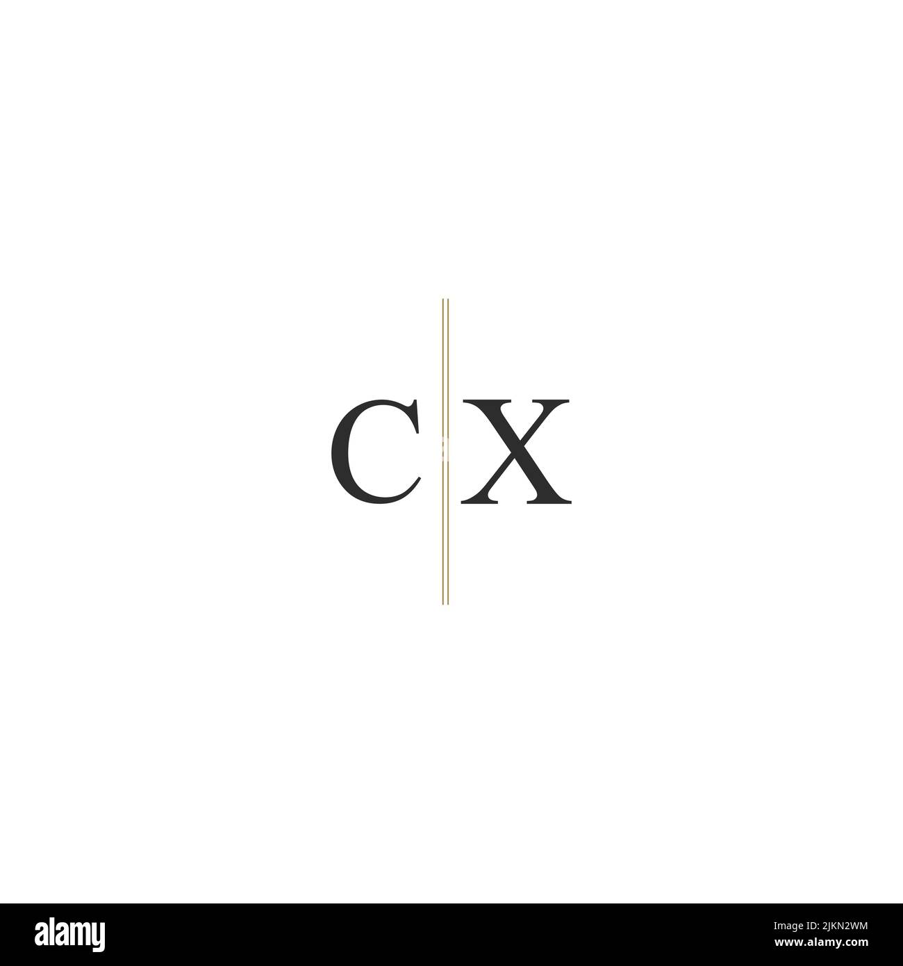 Alphabet Initials logo XC, CX, X and C Stock Vector Image & Art - Alamy