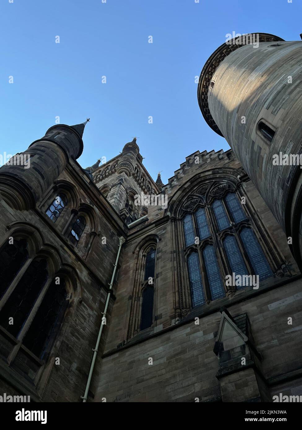 A low angle shot of a Glasgow university building Stock Photo - Alamy