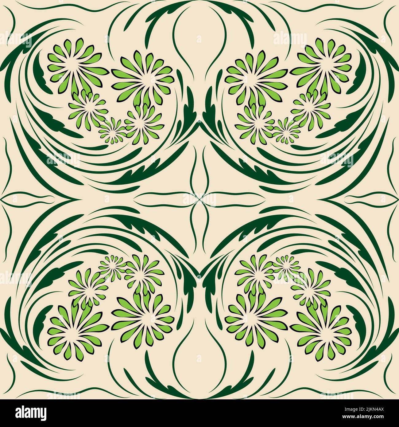 Folk flowers print Floral pattern Ethnic art Stock Vector Image & Art ...