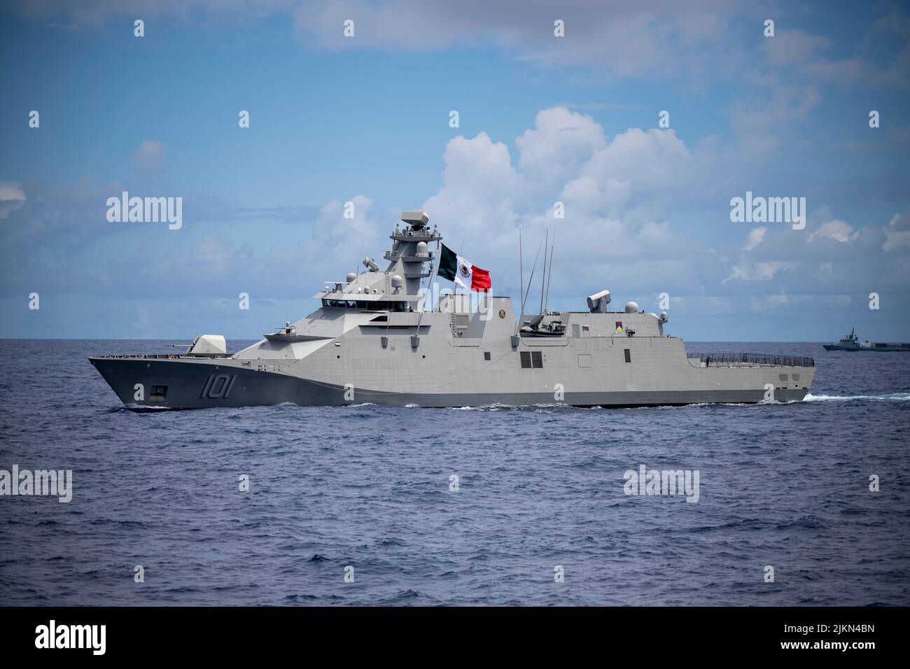 PACIFIC OCEAN (July 28, 2022) Mexican Navy frigate ARM Benito Juarez (F ...