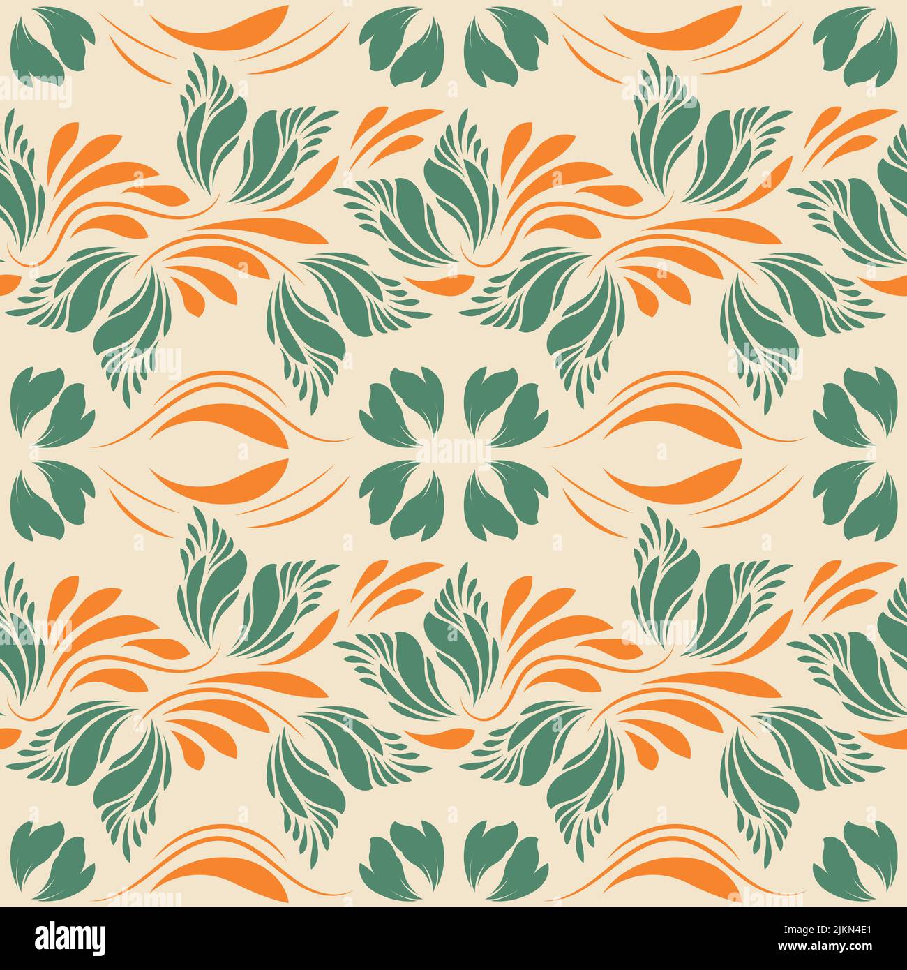 Folk flowers print Floral pattern Ethnic art Stock Vector Image & Art ...
