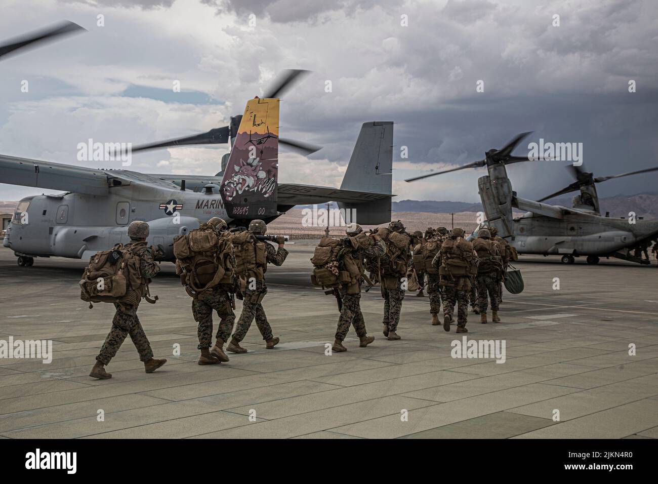 U.S. Marine Corps Infantrymen with 2nd Battalion, 1st Marine Regiment ...