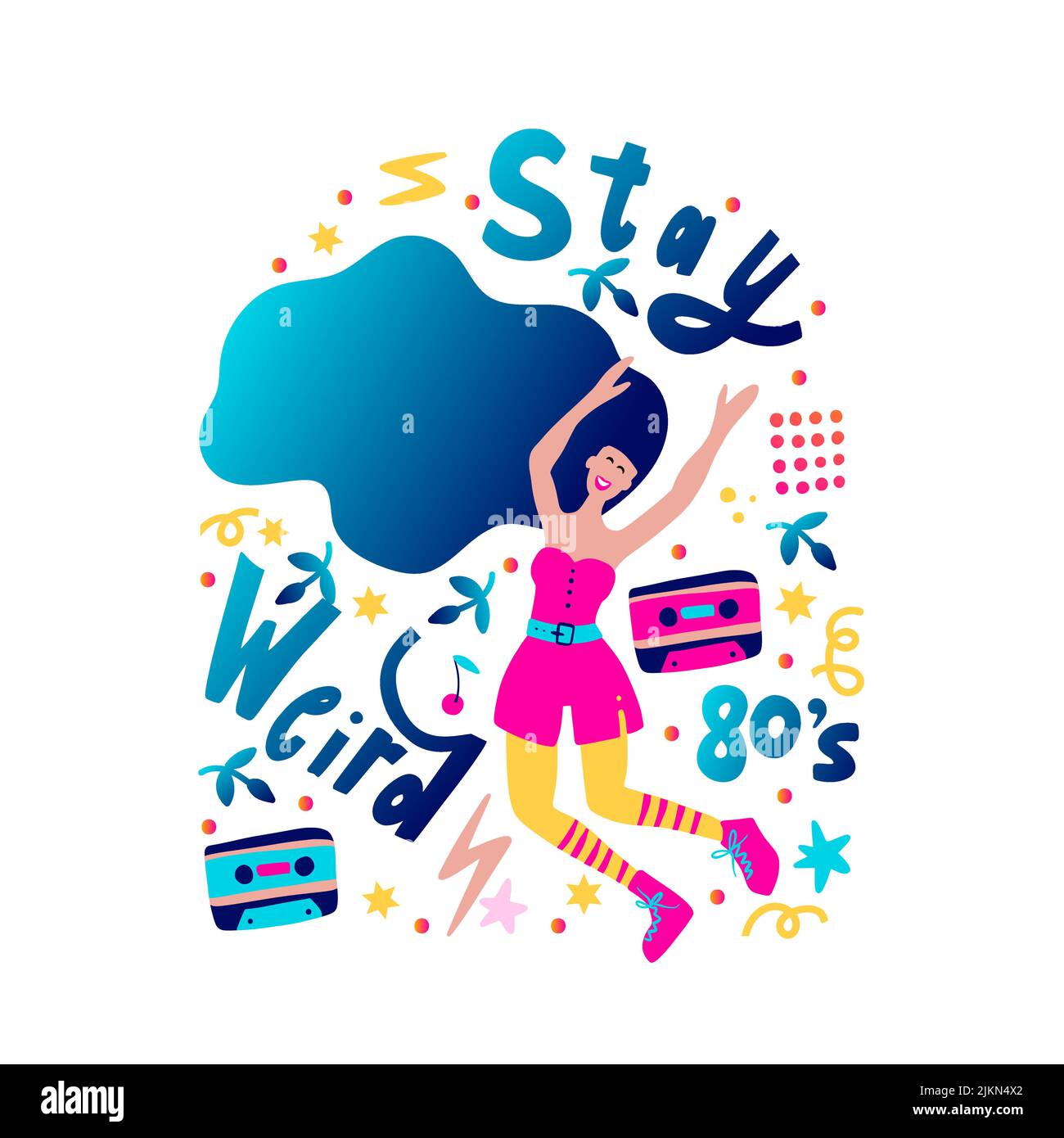 80s party flyer Cut Out Stock Images & Pictures - Alamy