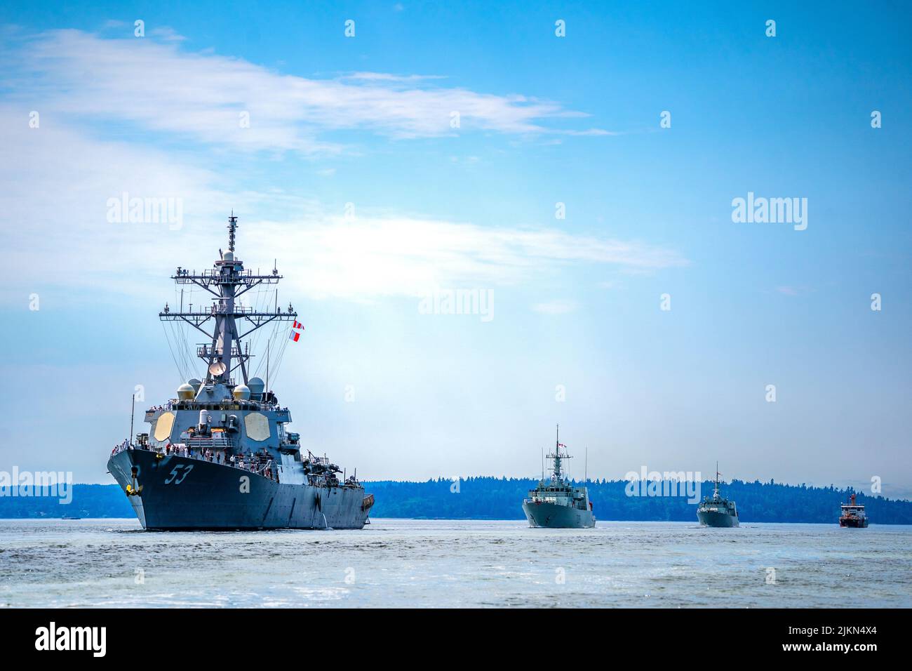 Multiple Ships from the Coast Guard, Navy and Royal Canadian Navy ...