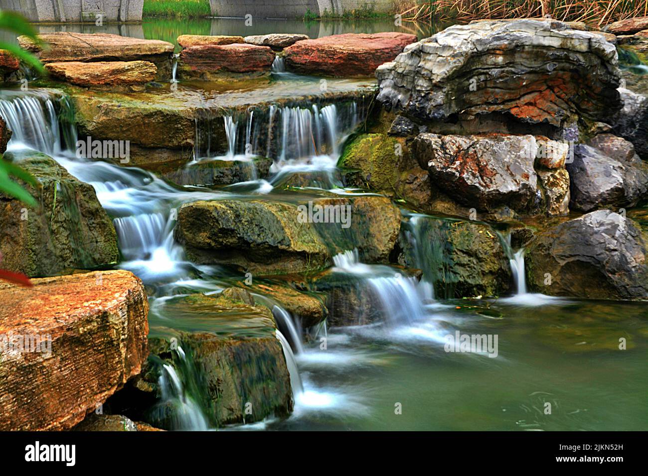 A breathtaking view of a small cascade Stock Photo - Alamy