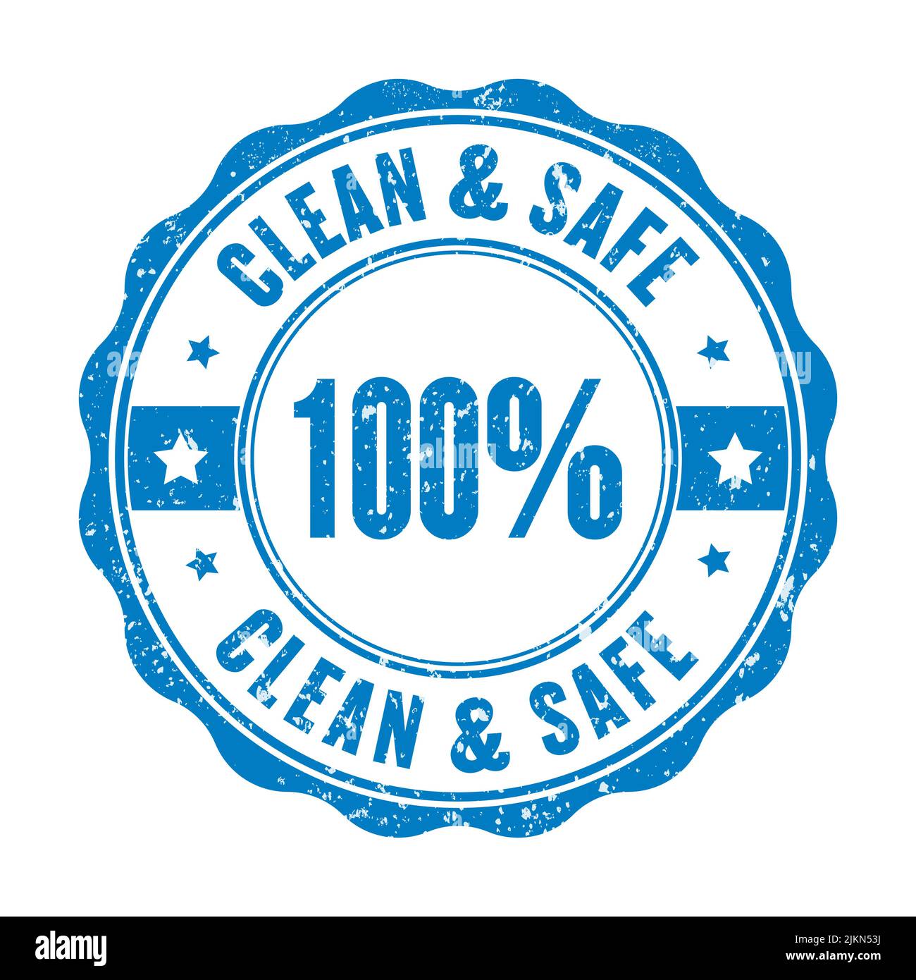 Clean and safe vector stamp isolated on white background Stock Vector ...