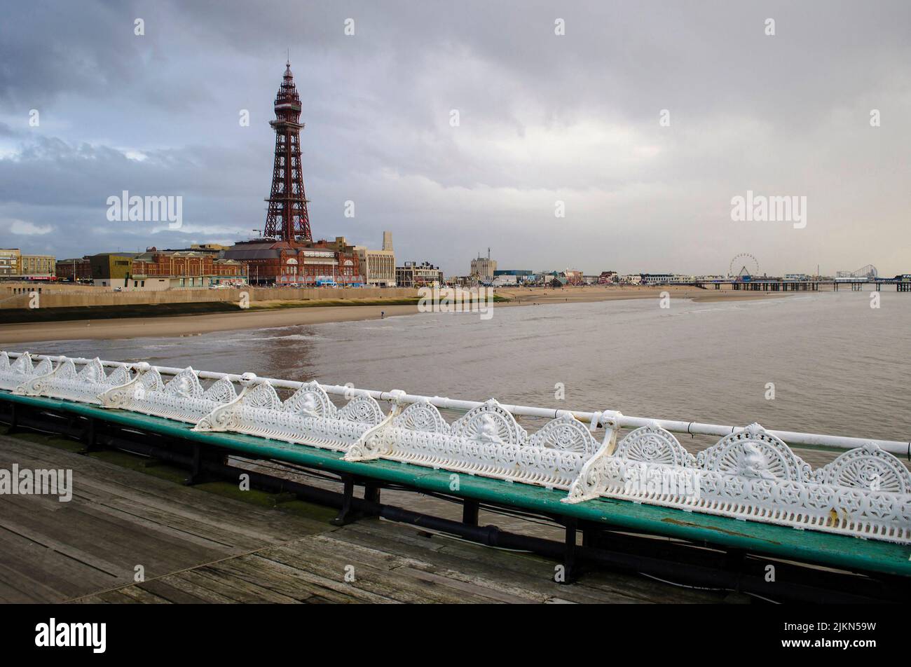 Beautiful blackpool beach hi-res stock photography and images - Alamy
