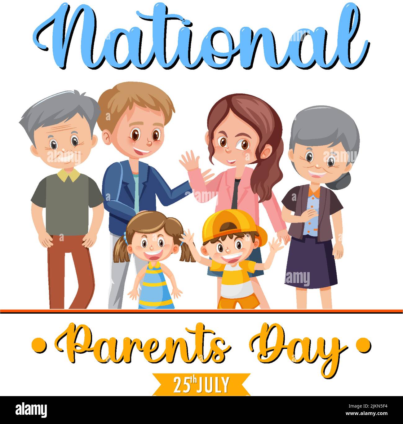 National Parents Day Poster Template illustration Stock Vector Image ...
