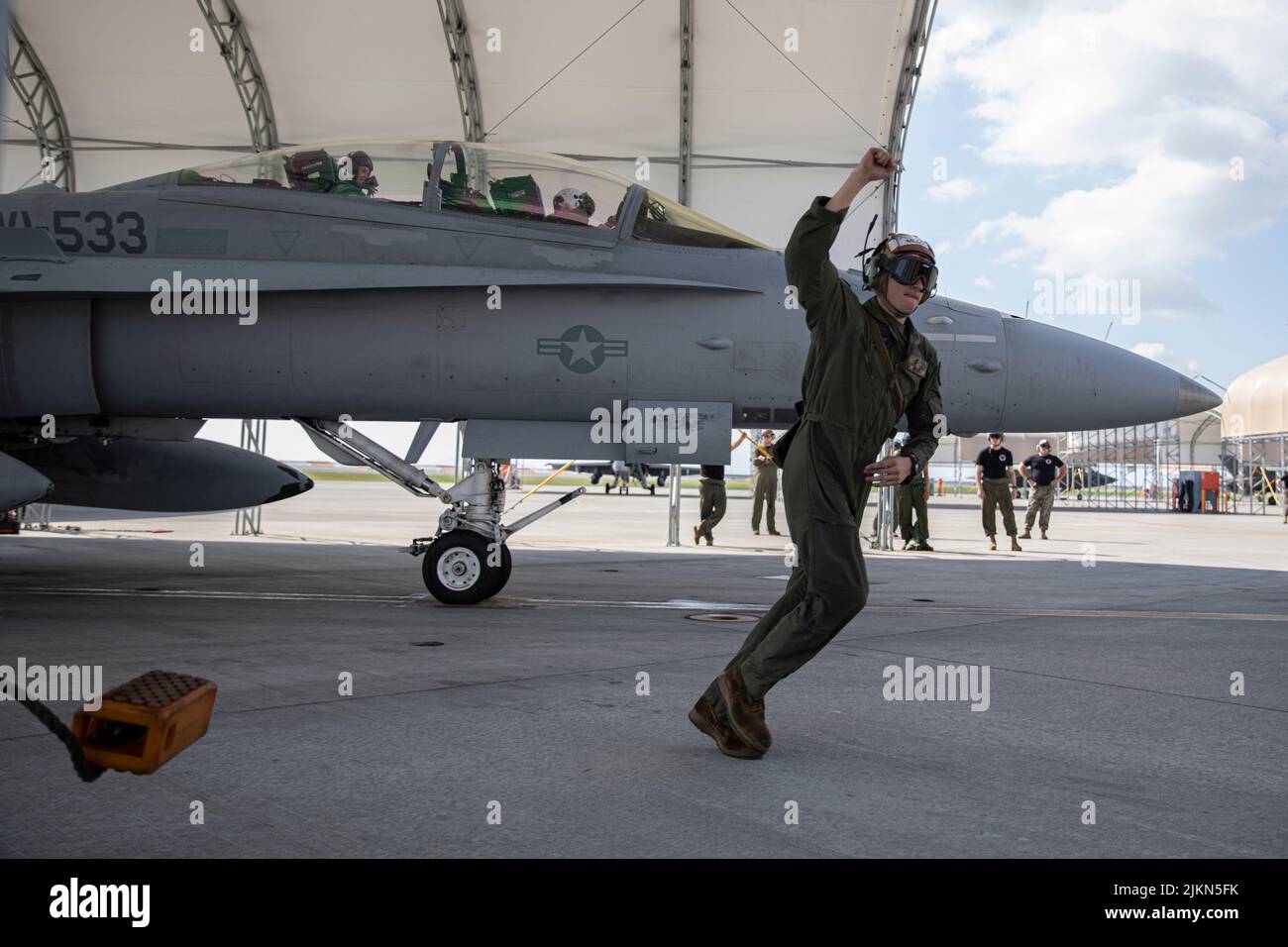 U.S. Marines with Marine All Weather Fighter Attack Squadron (VMFA(AW ...