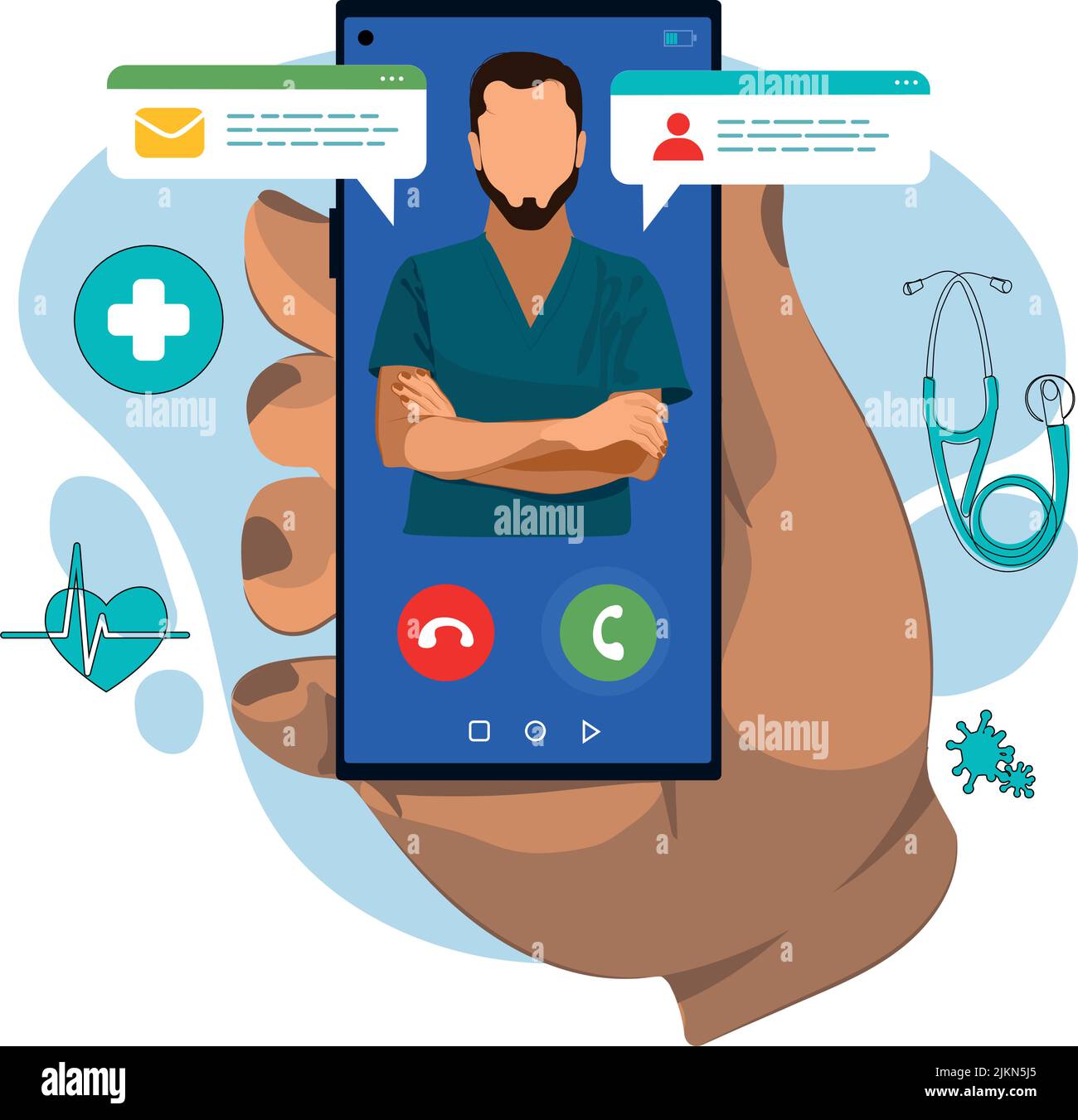 The doctor is on the phone Call a doctor Online doctor s consultation ...