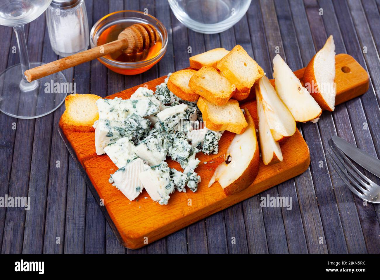 Popular Spanish blue cheese Roncari Stock Photo - Alamy