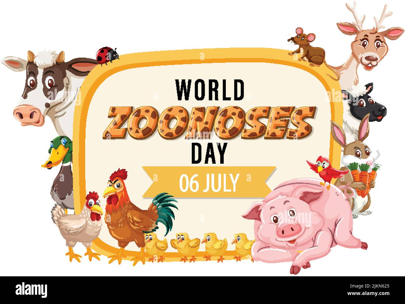 World zoonoses day banner design illustration Stock Vector Image & Art ...