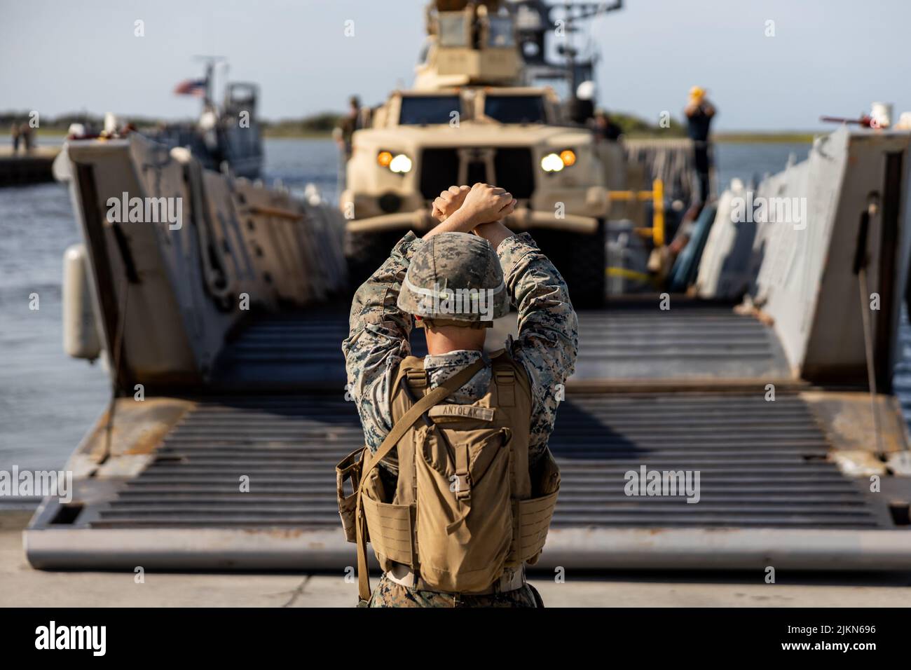 U.S. Marine Corps Lance Cpl. Talon Antolak, an antitank missile gunner ...