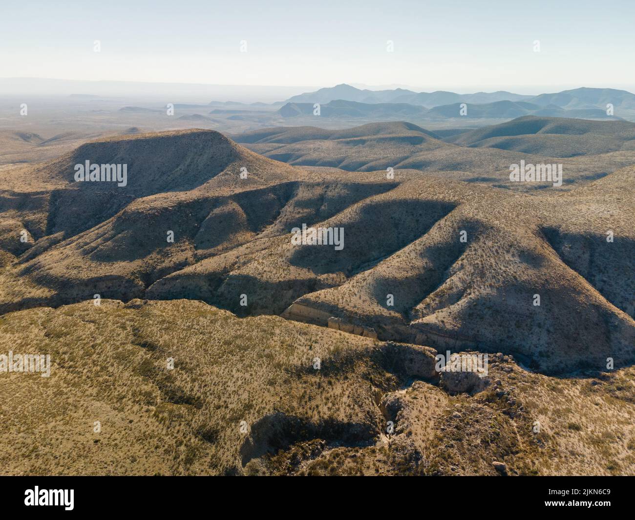 An aerial view of the Chihuahuan Desert in Texas Stock Photo - Alamy