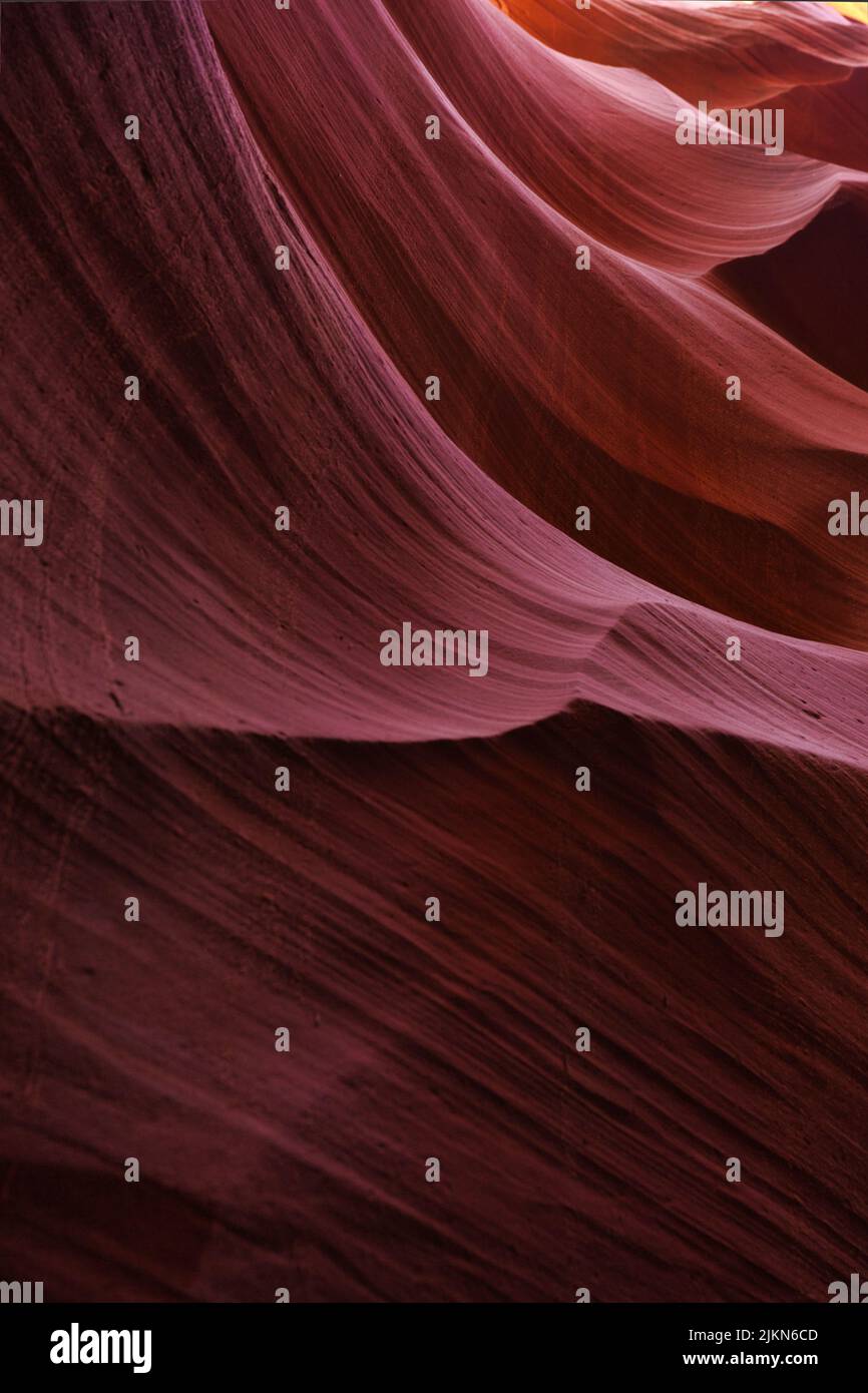 The fabulous rock formations in the Lower Antelope Canyon, Arizona ...