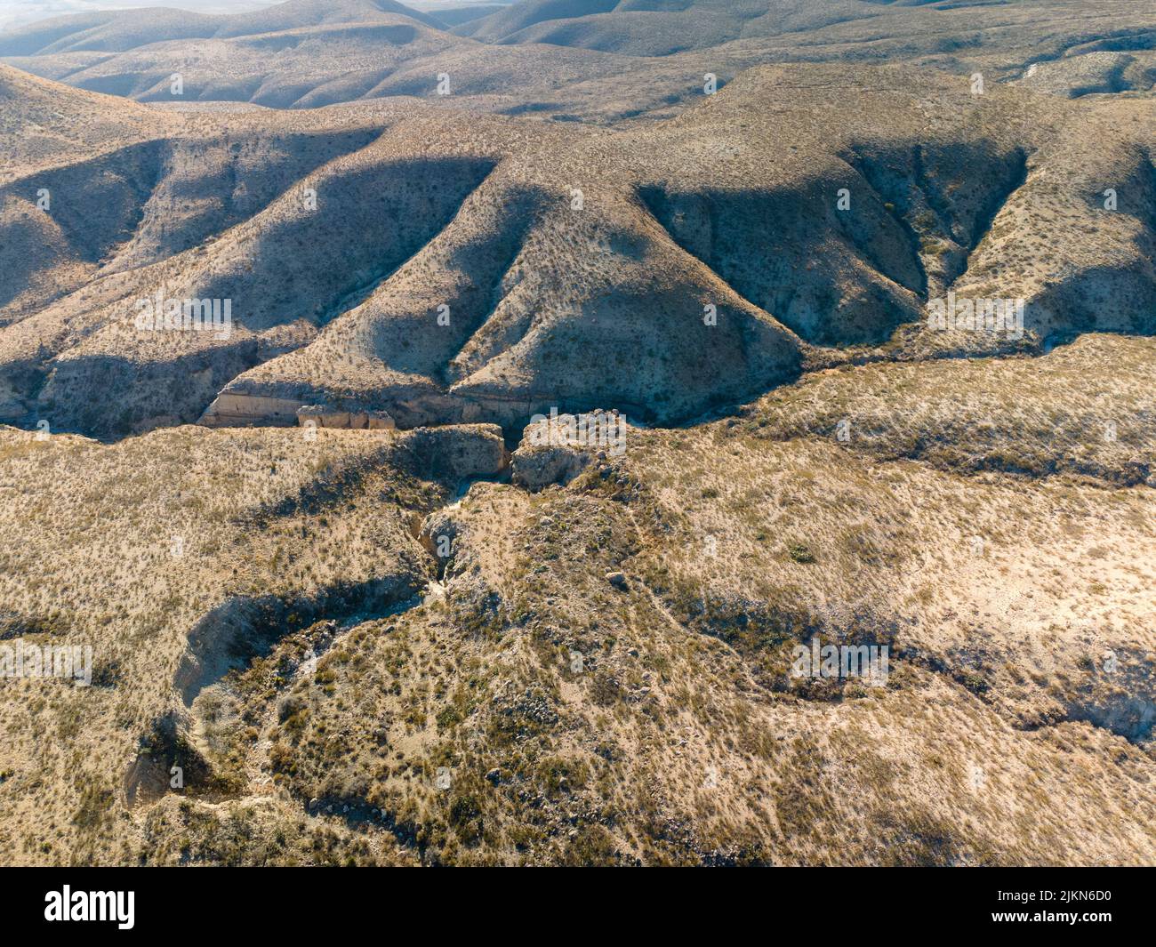 An aerial view of the Chihuahuan Desert in Texas Stock Photo - Alamy