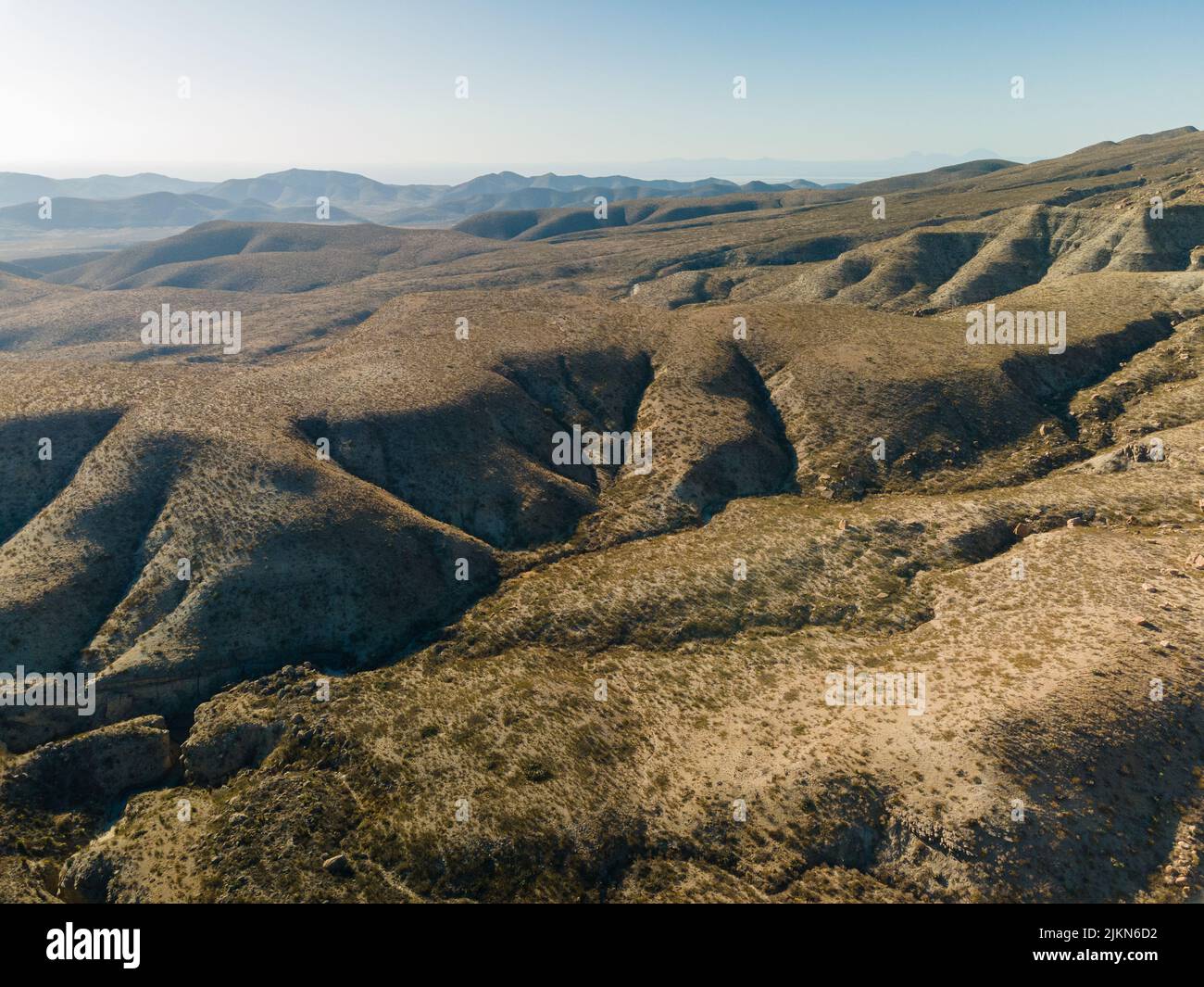 An aerial view of the Chihuahuan Desert in Texas Stock Photo - Alamy