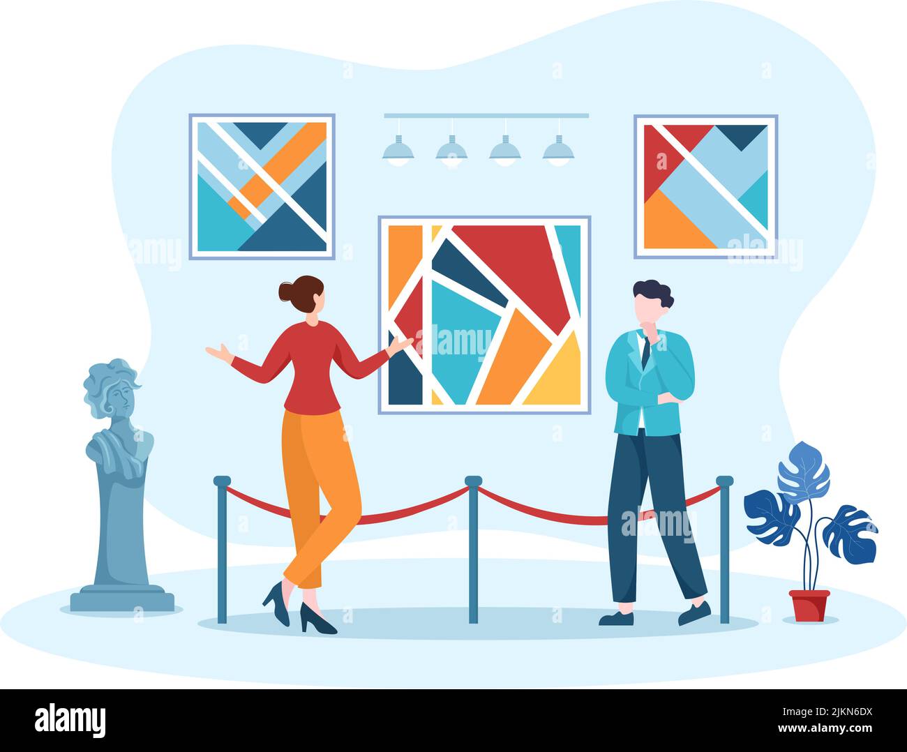 Museum cartoon image Stock Vector Images - Alamy