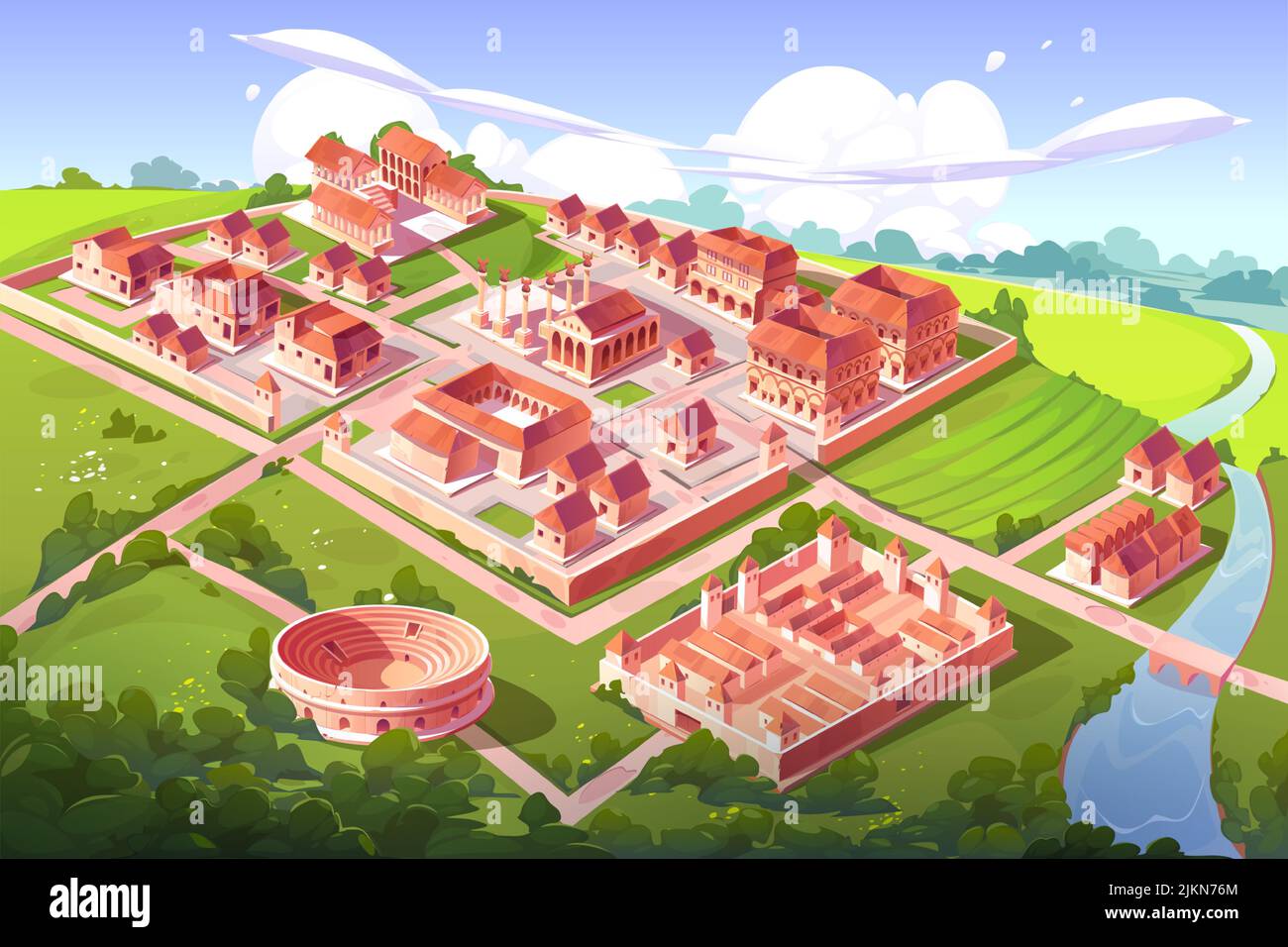 Rome capitoline square Stock Vector Images - Alamy