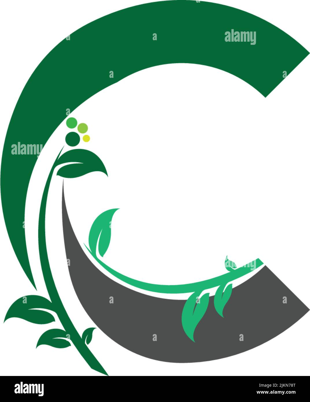 A letter C vector illustration on a white background Stock Vector Image ...
